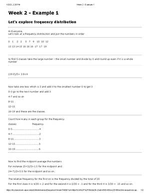 Geometric, Poisson and Binomial Week 4 - Week 5 - Example 7 Here is an ...