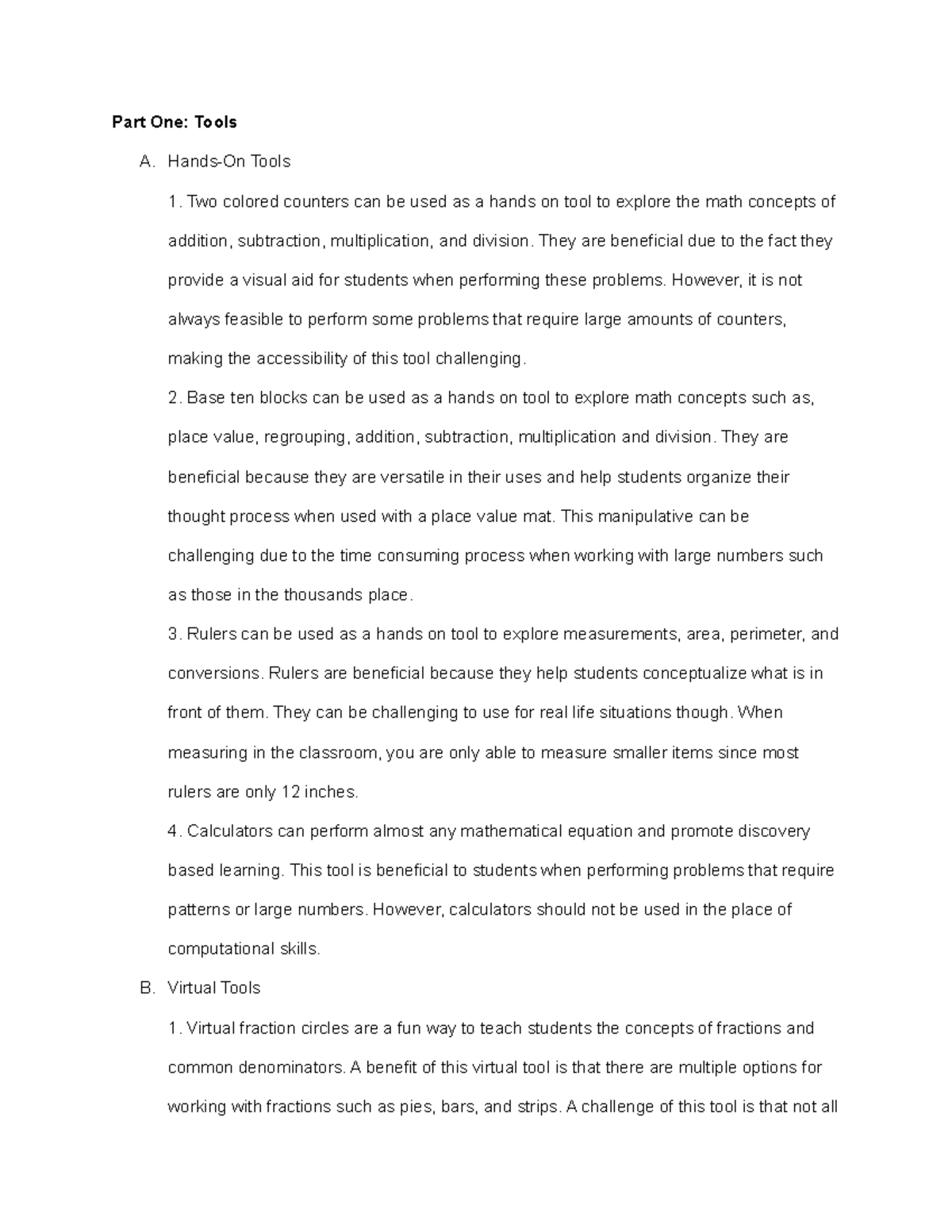 Task 1-EMM - Task 1 in Elementary Mathematics Methods, passed - Part ...