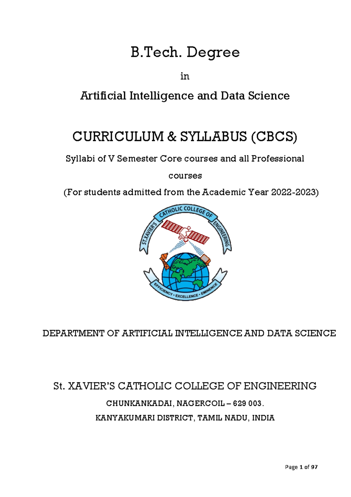 19056-AI&DS Syllabus sem 5 and professional electives updated - B ...