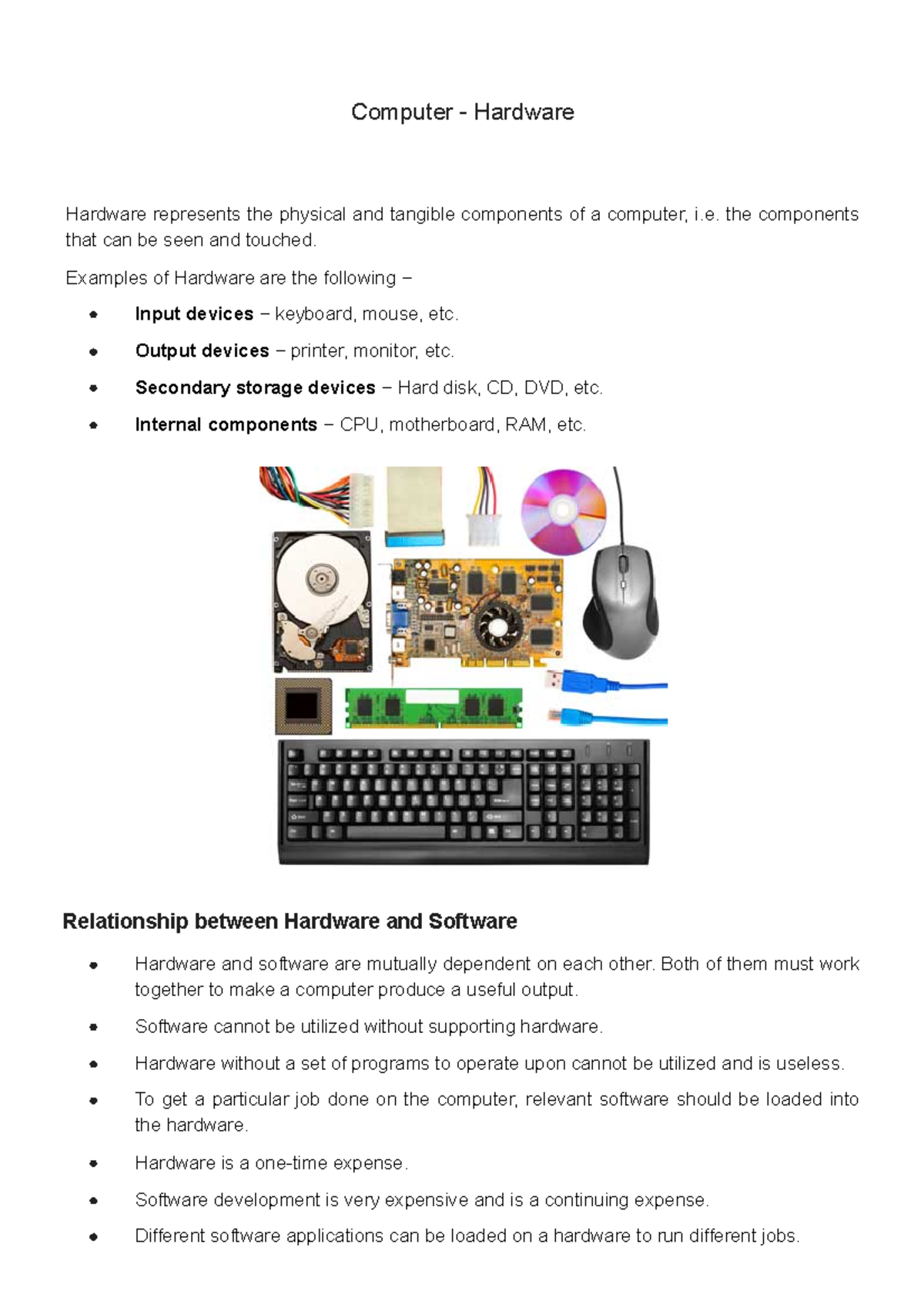 15. Hardware - Computer - HardwareComputer - Hardware Hardware ...