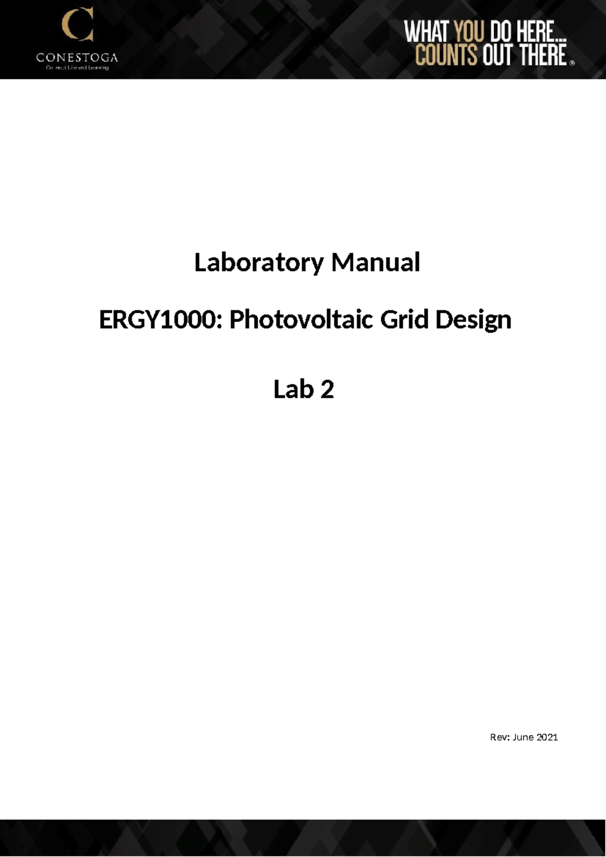 ERGY1000- Lab2 Manual - aaaa, ugugy, hyugyu yfuyg igihohlih - Laboratory Manual ERGY1000: - Studocu