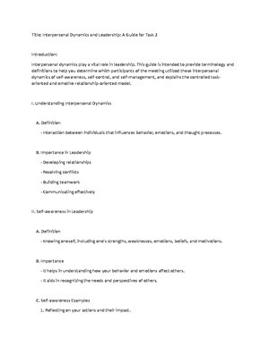 D370 Task 2 Template - Each section must be written in paragraph format ...