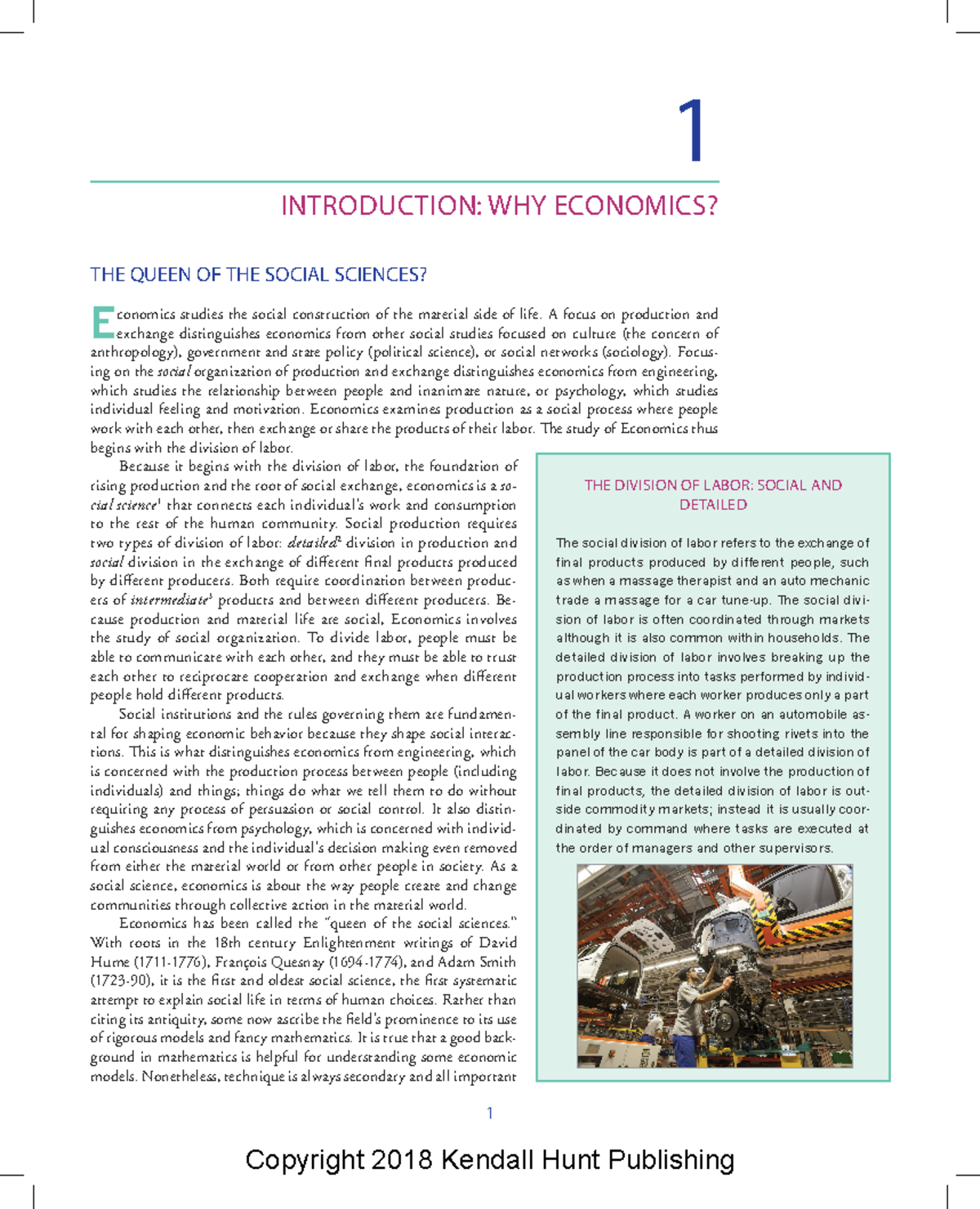 01 chapter - 1 1 INTRODUCTION: WHY ECONOMICS? THE QUEEN OF THE SOCIAL ...