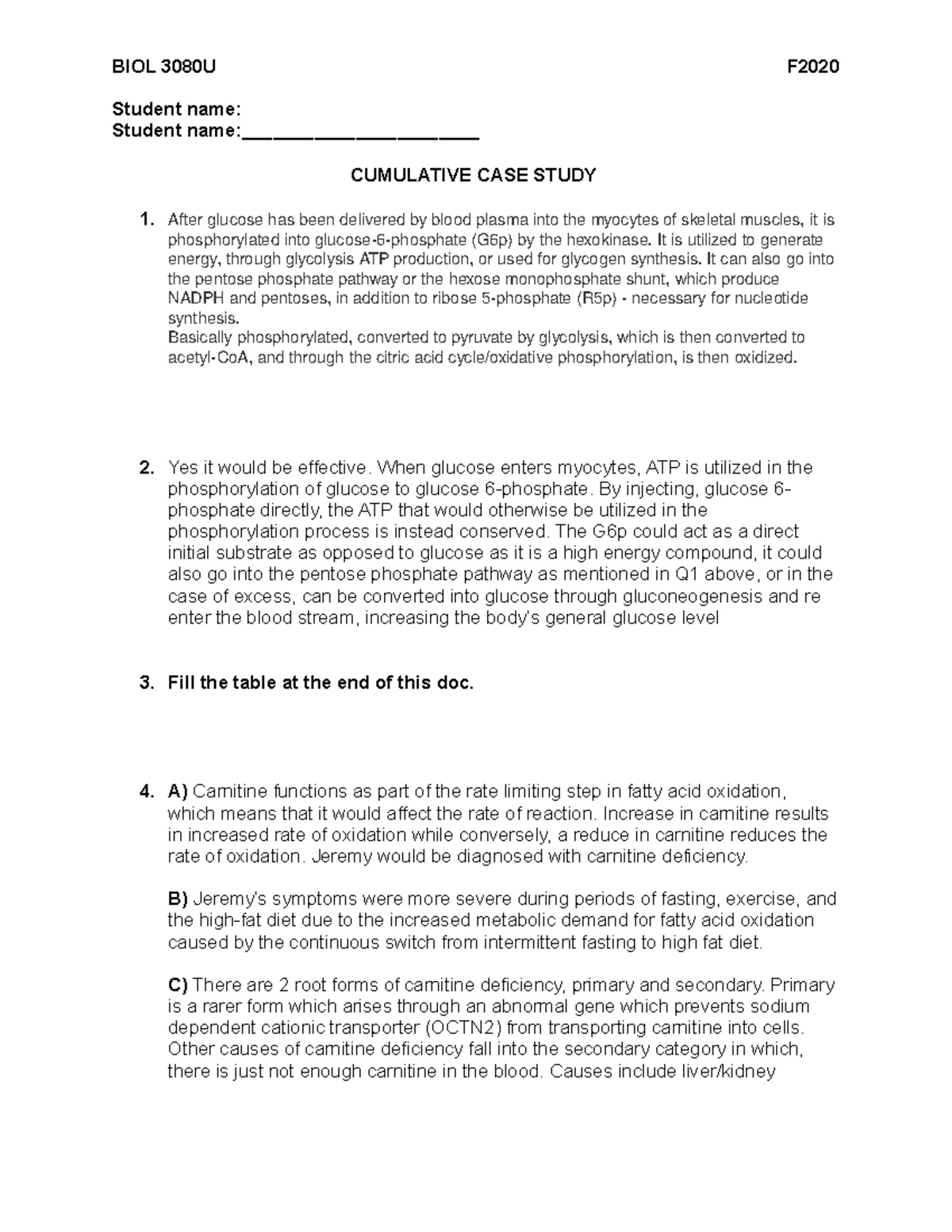 Cumulative Case Study - Student name: Student name ...