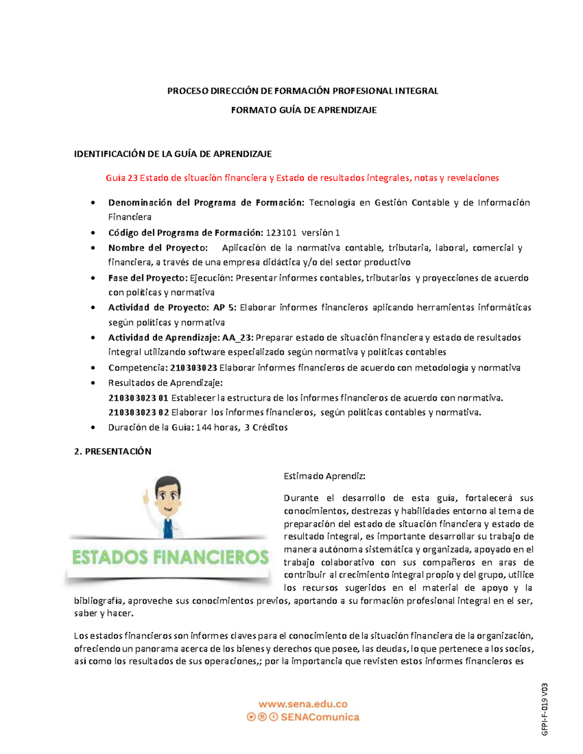 GUIA 23 Terminada - guia 23 - PROCESO DIRECCIÓN DE FORMACIÓN PROFESIONAL INTEGRAL FORMATO GUÍA ...