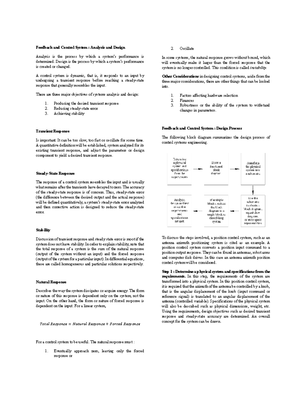 002-Design-and-Analysis - Feedback and Control System : Analysis and ...