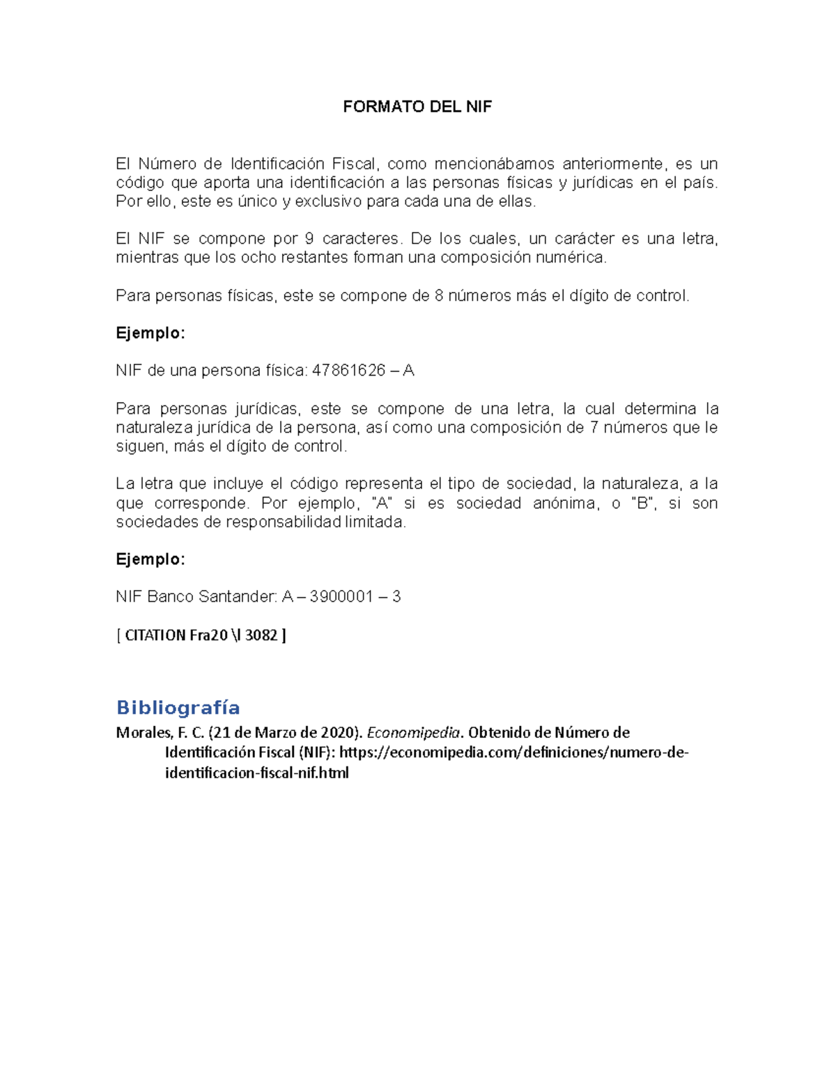 Una Empresa De Servicios Nif Ejemplo - vrogue.co