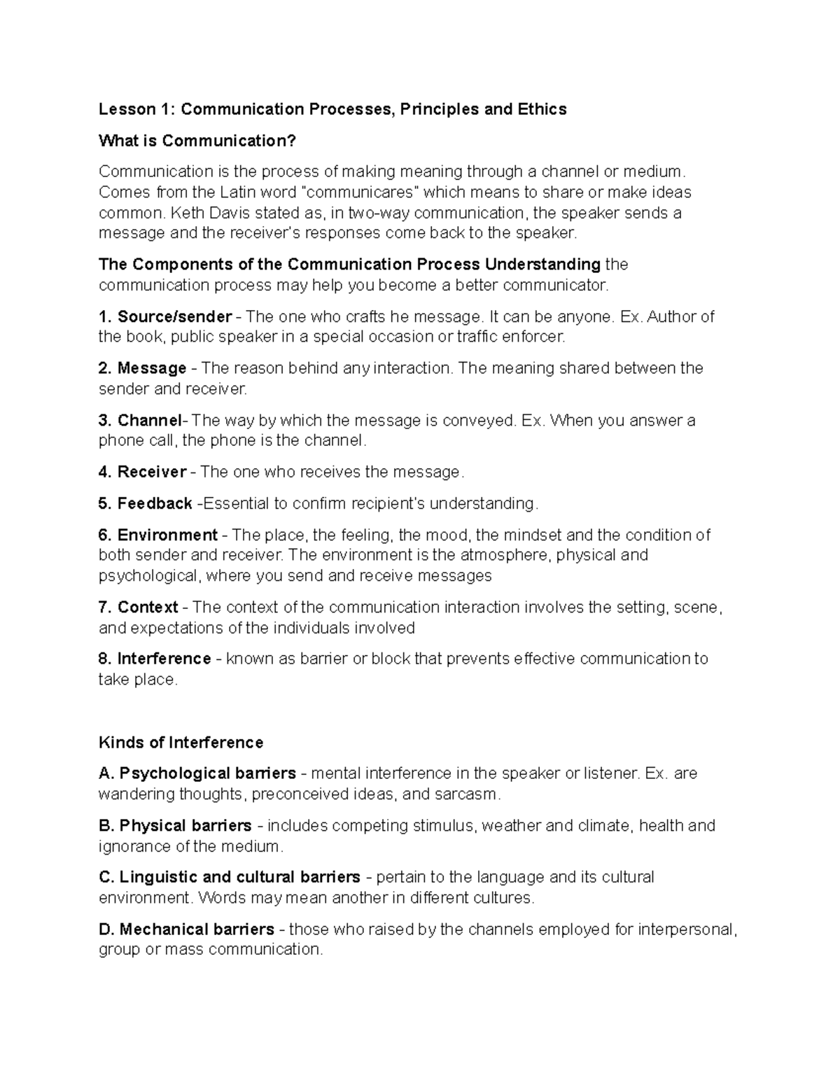 What Is Communication Lesson 1 Communication Processes Principles what-is-communication-lesson-1-communication-processes-principles
