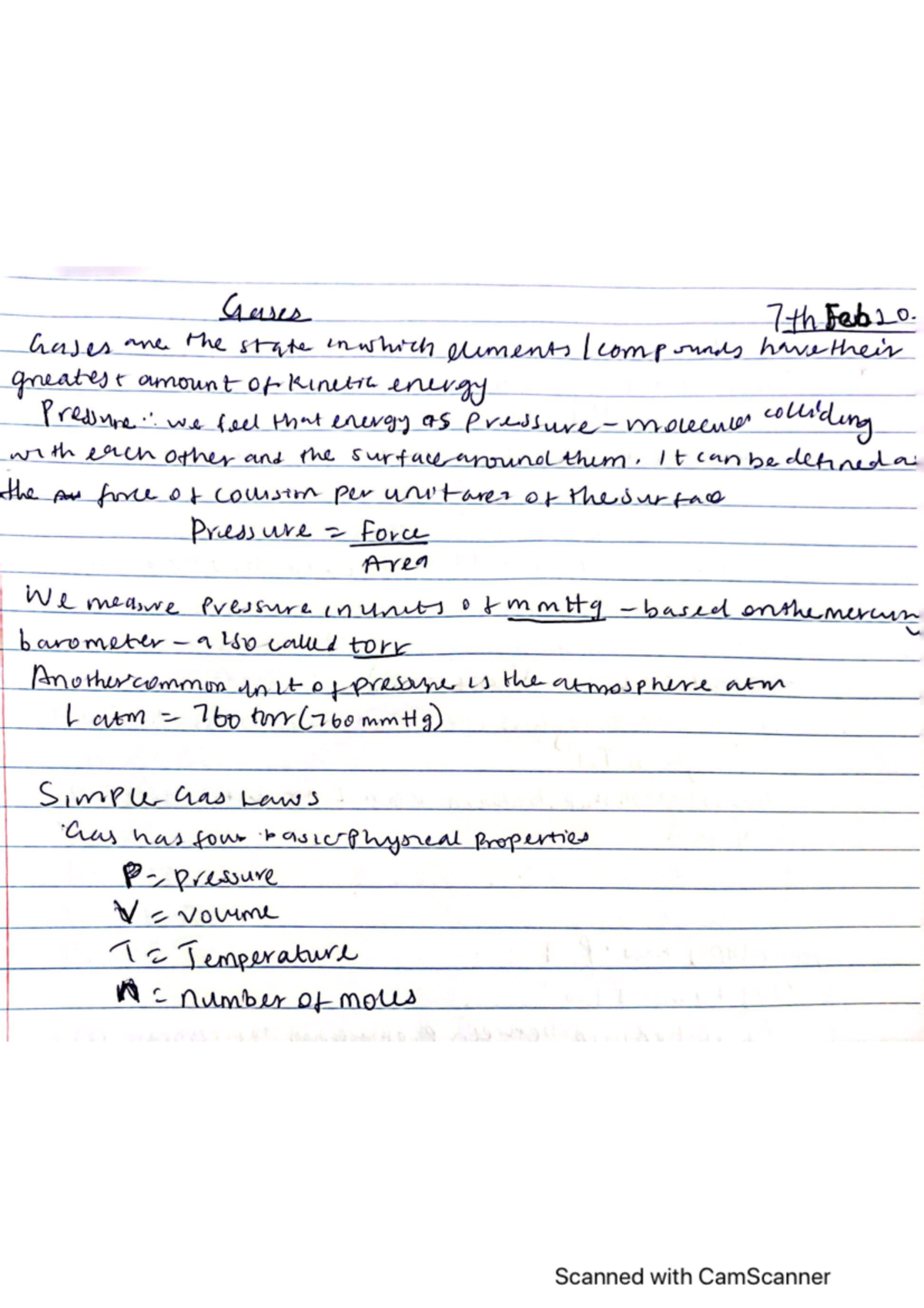 Chemistry 112 - Gases, simple gas laws and calculation of mole fraction ...