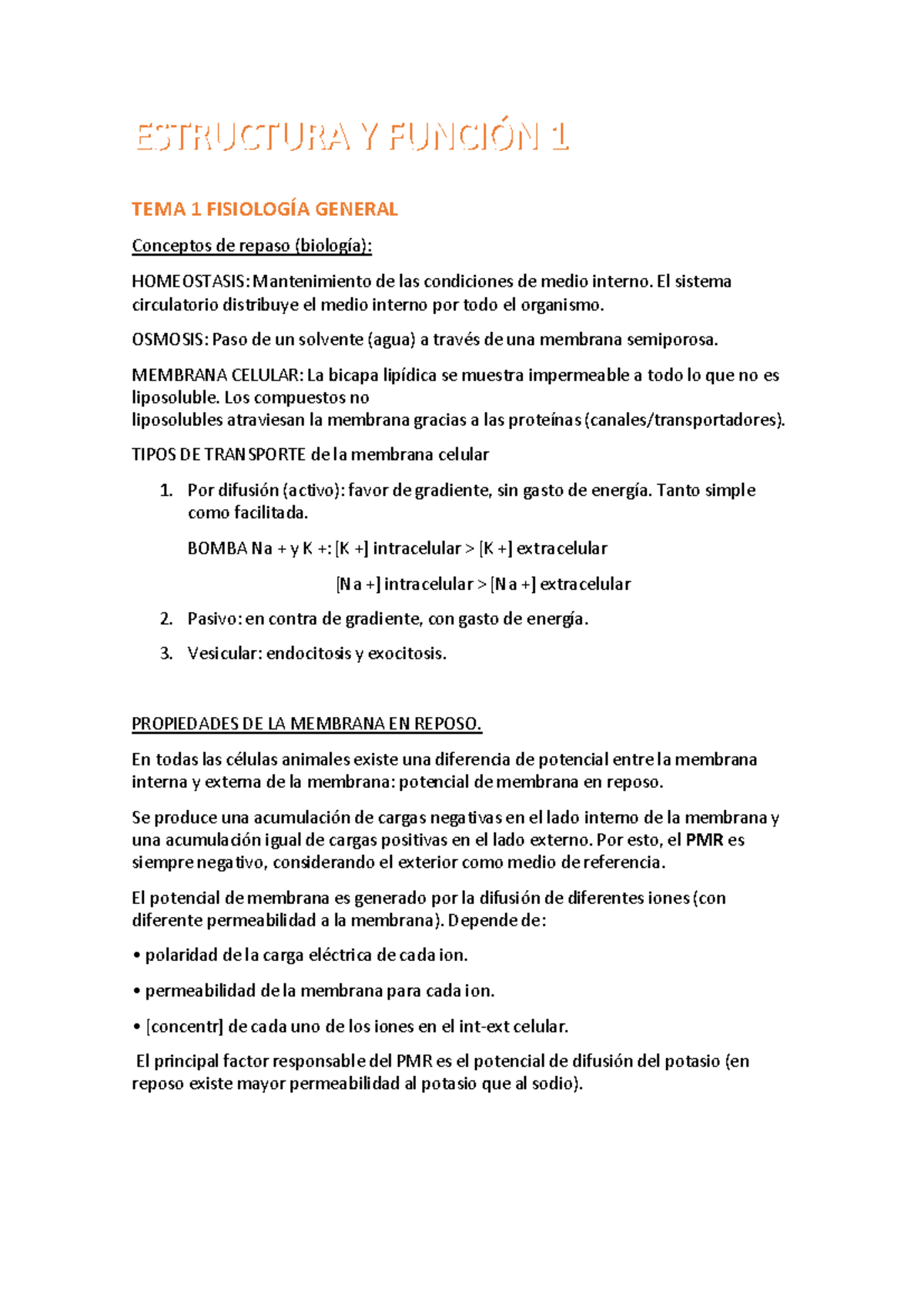 Estructura Y Función 1 - Apuntes 1,2,3 - ESTRUCTURA Y FUNCI ÓN 1 TEMA 1 ...