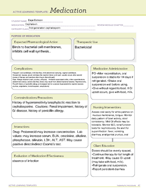Active Learning Template medication - ACTIVE LEARNING TEMPLATES ...