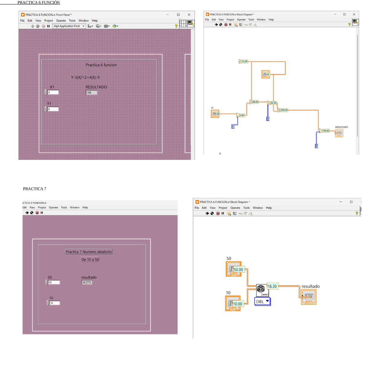 Practicas 6,7,8 de practicas en Labview donde me muestra la simulación - Introducción a la ...
