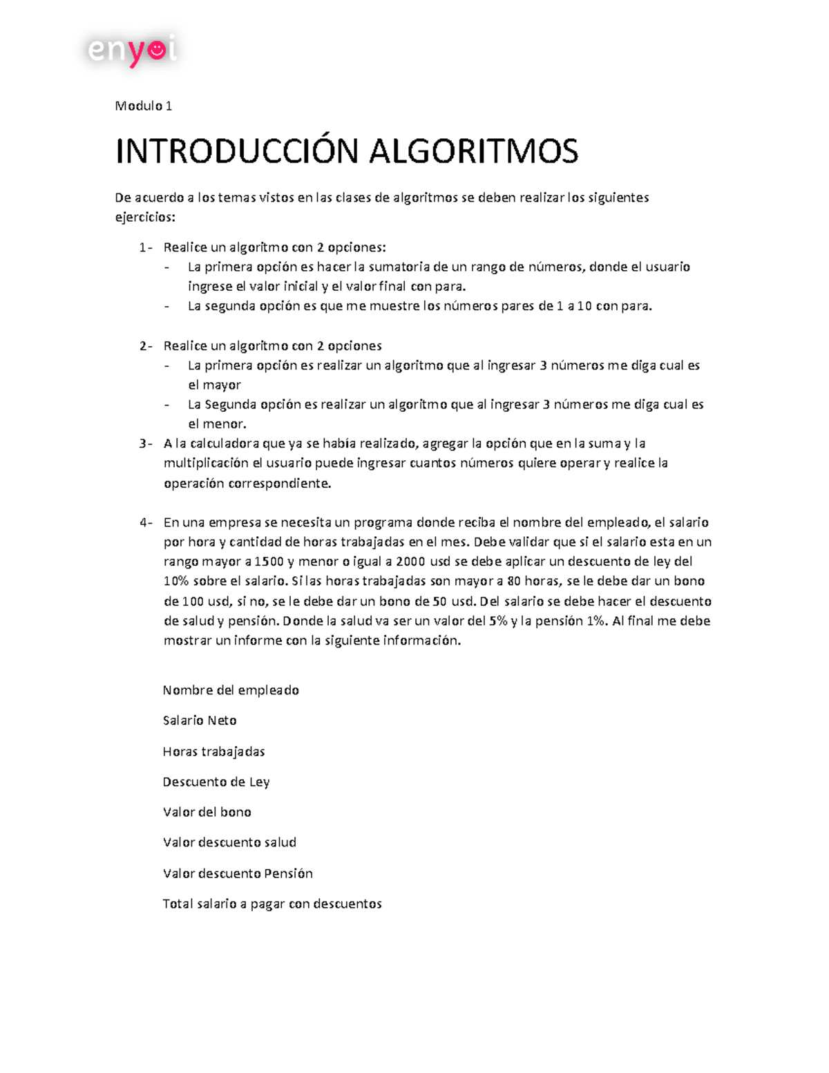 Algoritmos Dfd 2 Html Y Javascrip Modulo 1 IntroducciÓn Algoritmos De Acuerdo A Los Temas