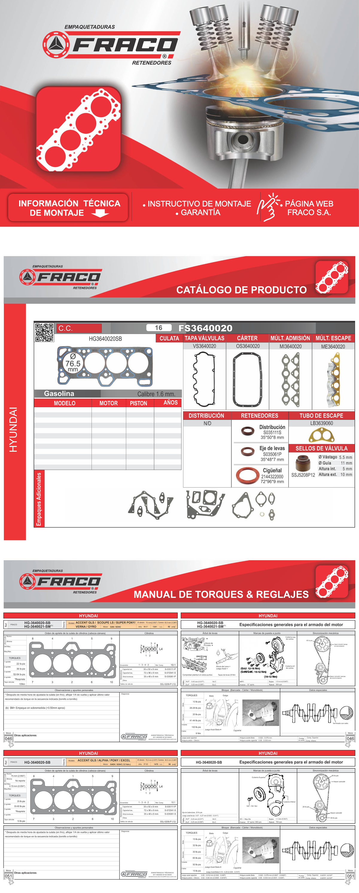 Torques Hyundai I-25 - MANUAL DE TORQUES & REGLAJES Árbol de levas ...