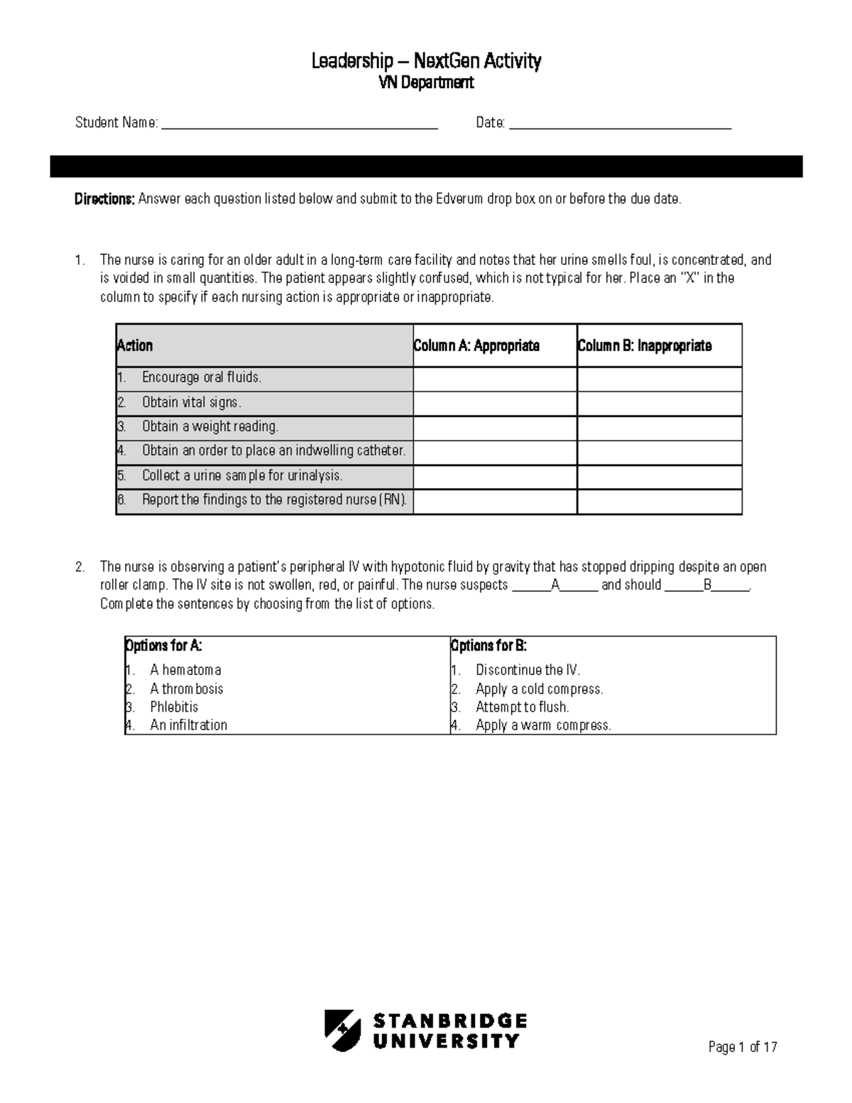 Leadership Next Gen Activity [2023] 2 - Student Name