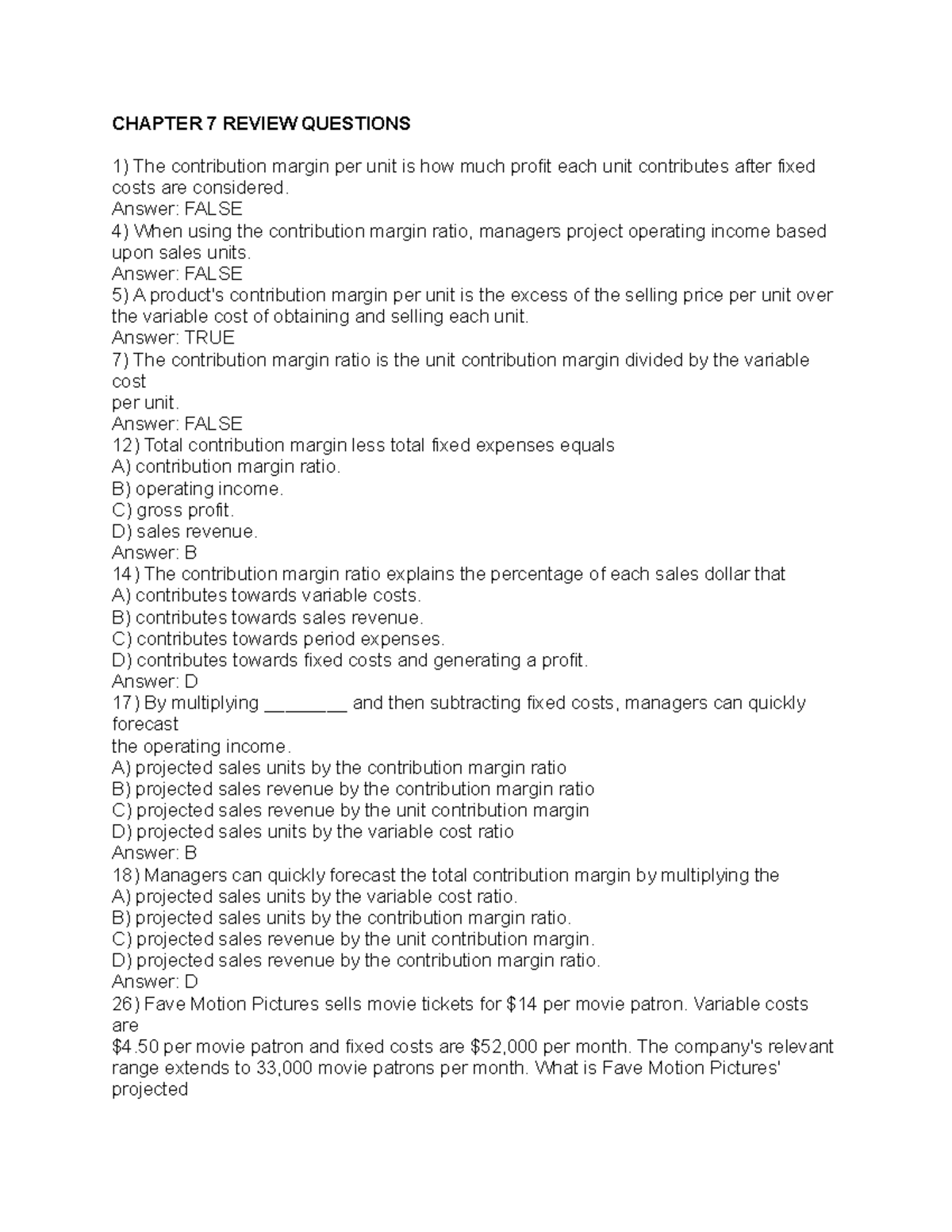 Chapter 7 Review Questions with Answers - CHAPTER 7 REVIEW QUESTIONS ...