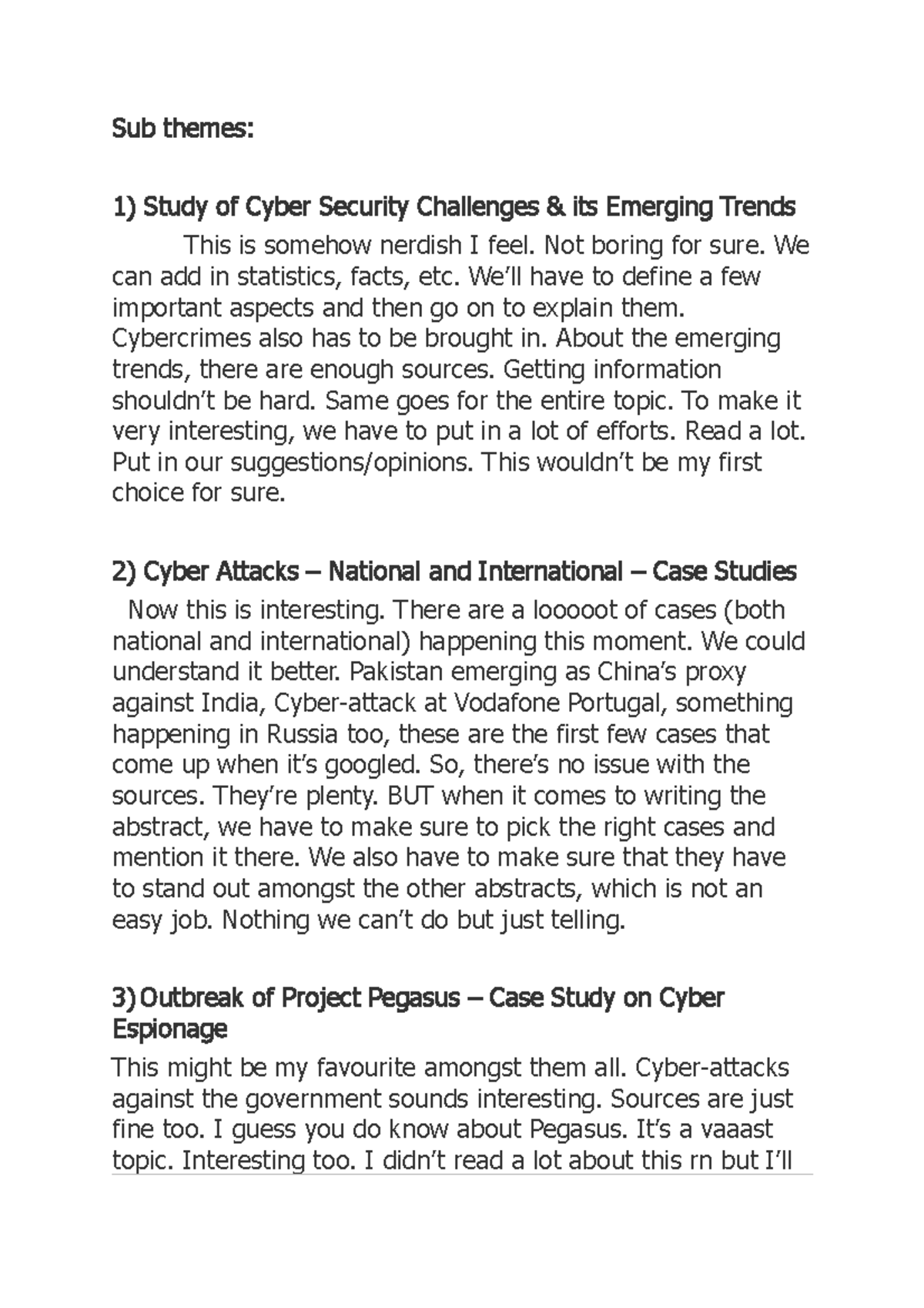 Abstract - Sub themes: Study of Cyber Security Challenges & its ...