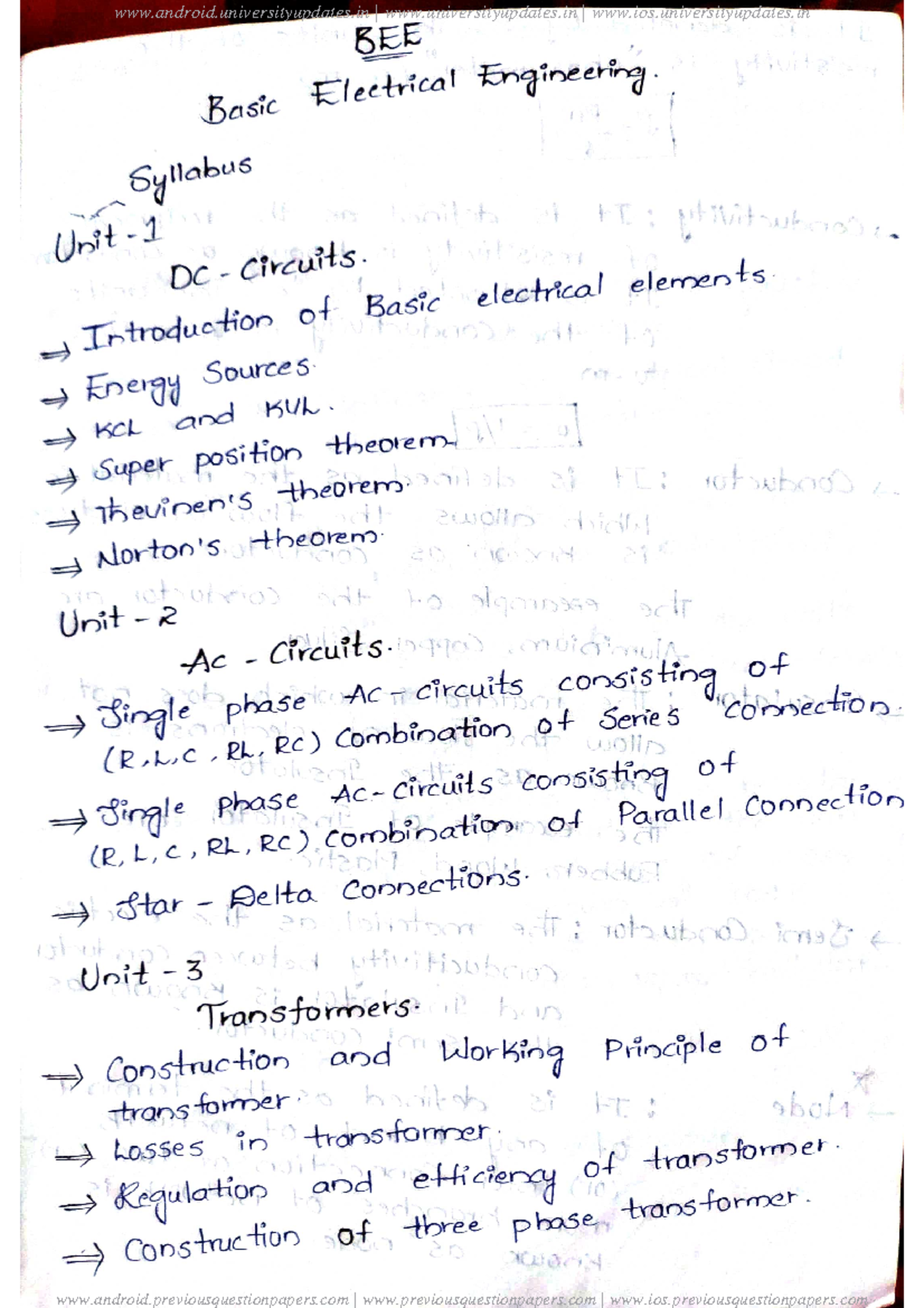 Unit-1 DC Circuits - R18 B.Tech. Cse (Computer Networks) Iii & Iv Year Jntu Hyderabad - Studocu