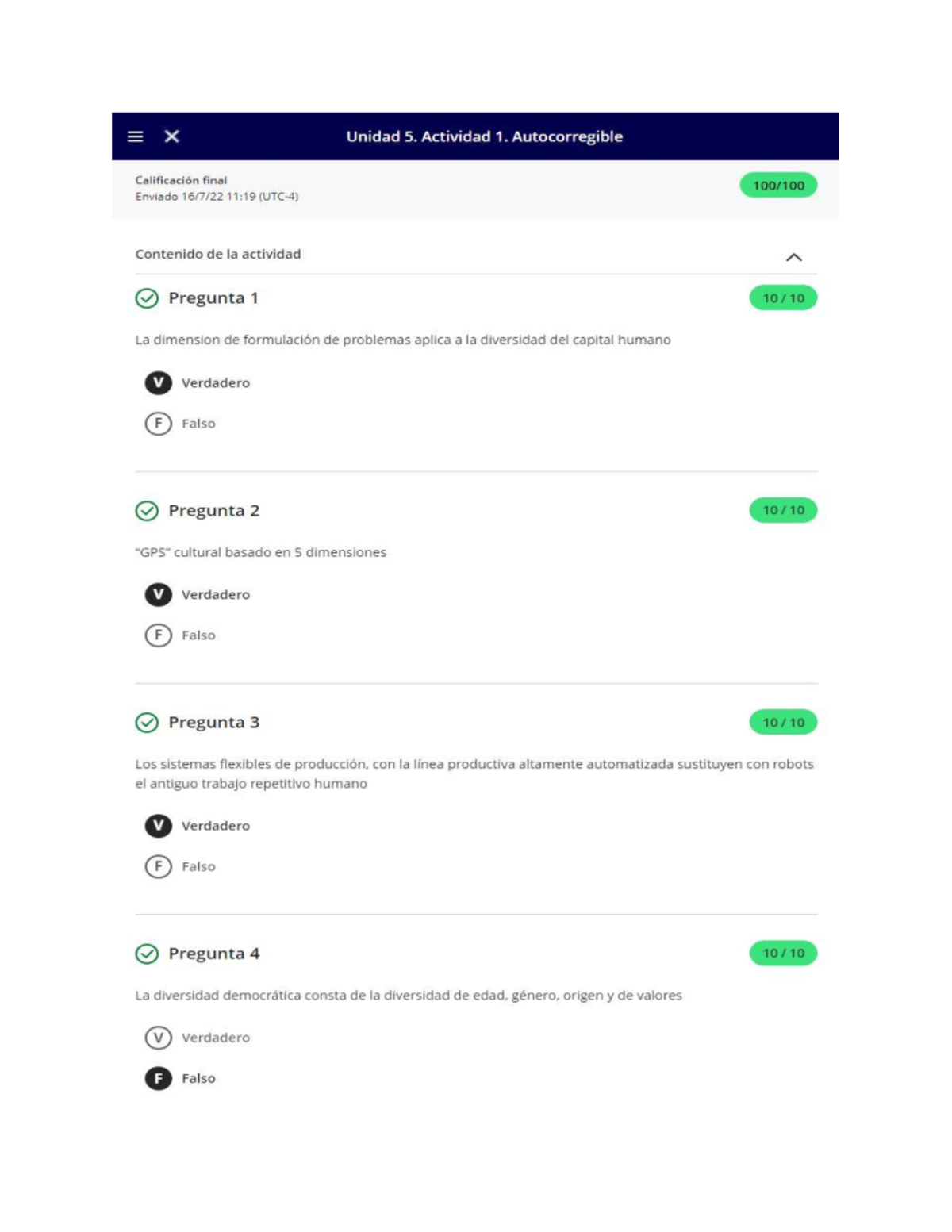 Unidad 5. Actividad 1. Autocorregible - x Unidad 5. Actividad 1 ...
