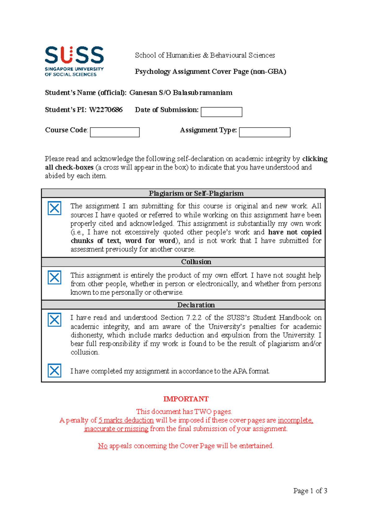 TMA01- Cover Page+References - School of Humanities & Behavioural ...