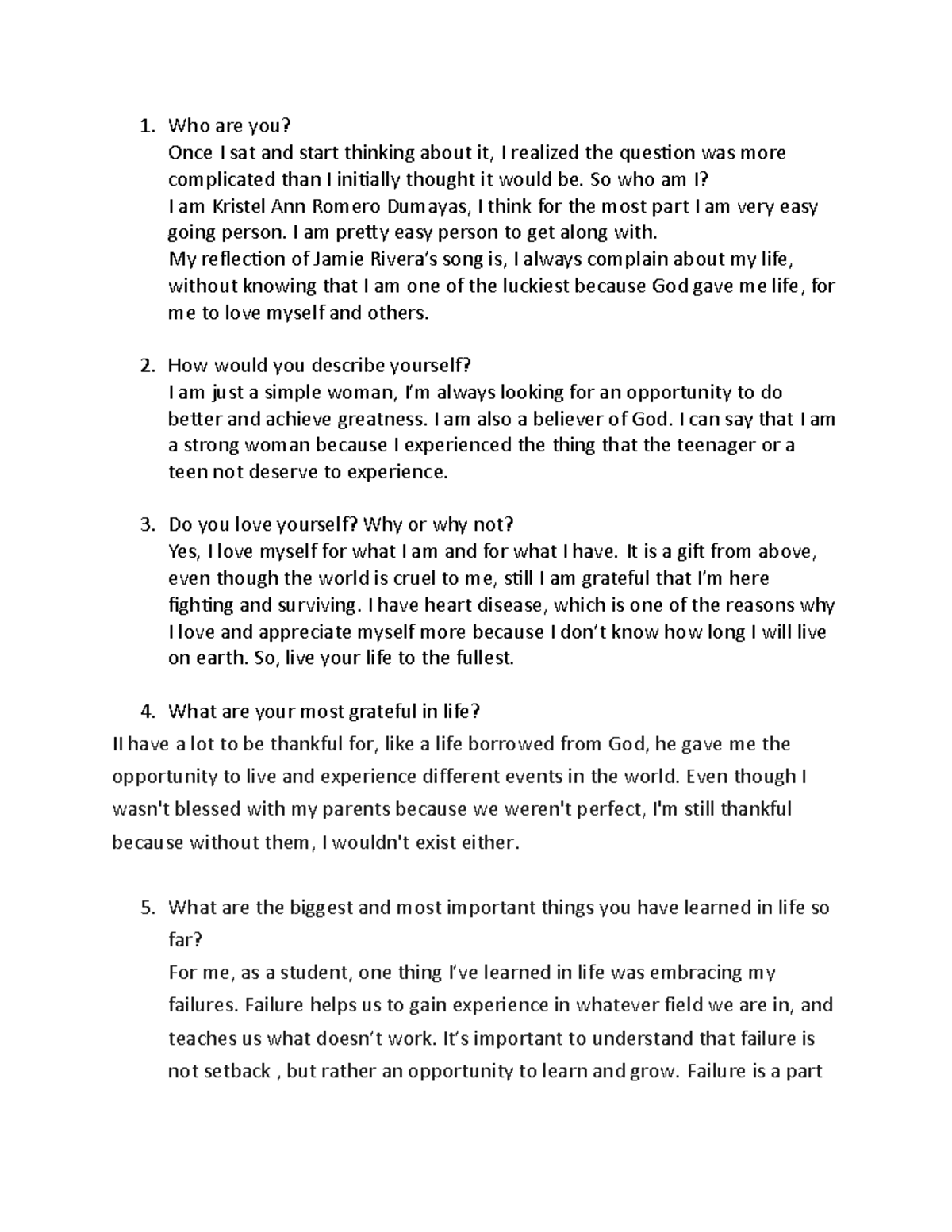 Understanding the Self - Who are you? Once I sat and start thinking ...