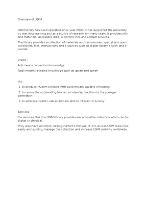 Introduction OF USIM Library - INTRODUCTION OF USIM LIBRARY 1 OVERVIEW ...