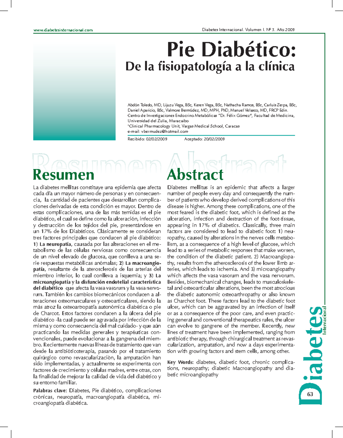 anatomia apuntes - D iabetes ####### Internacional ...