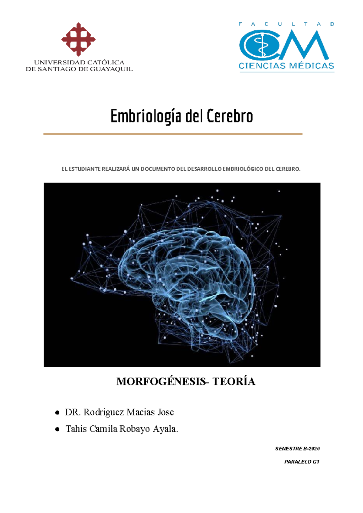 Embriología del Cerebro - Embriología del Cerebro **EL ESTUDIANTE ...