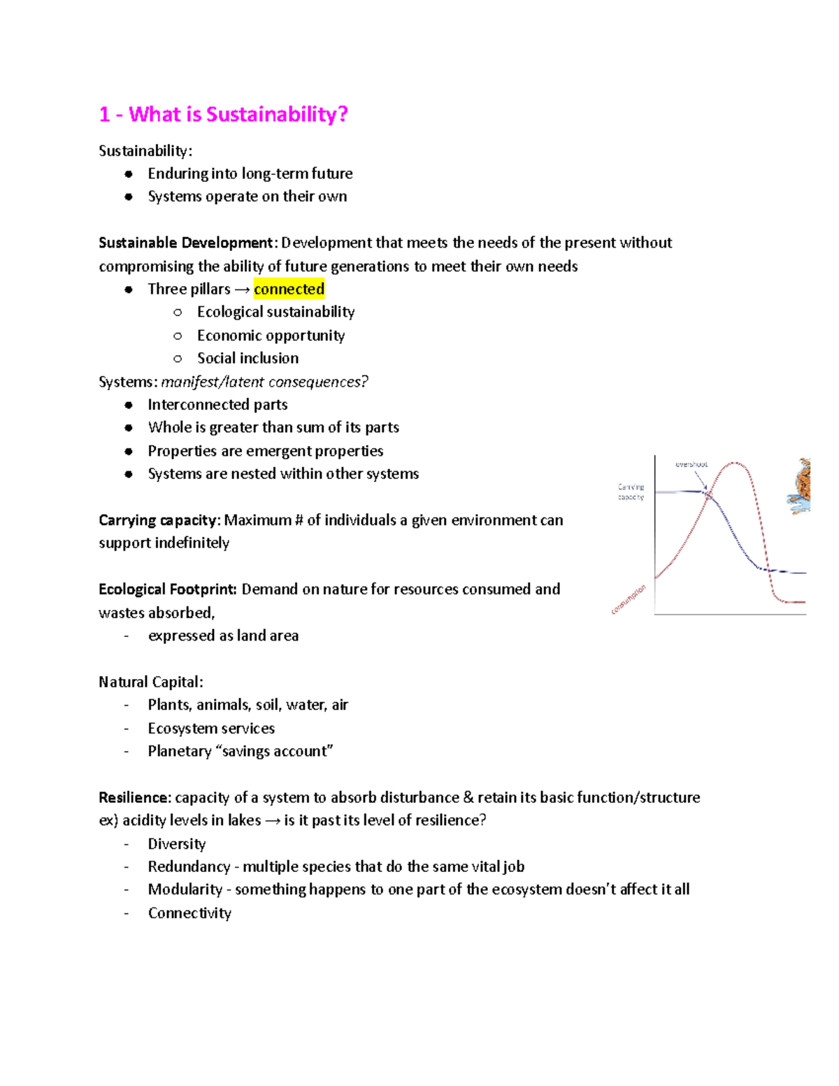 Sustain 1S03 Lectures - 1 - What is Sustainability? Sustainability ...