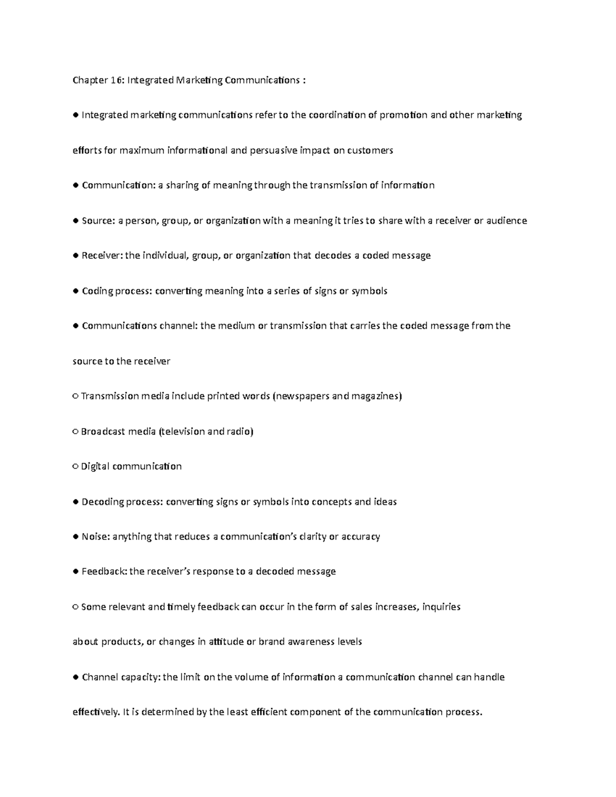 Chapter 16 - Integrated Marketing Communications - It is determined by ...