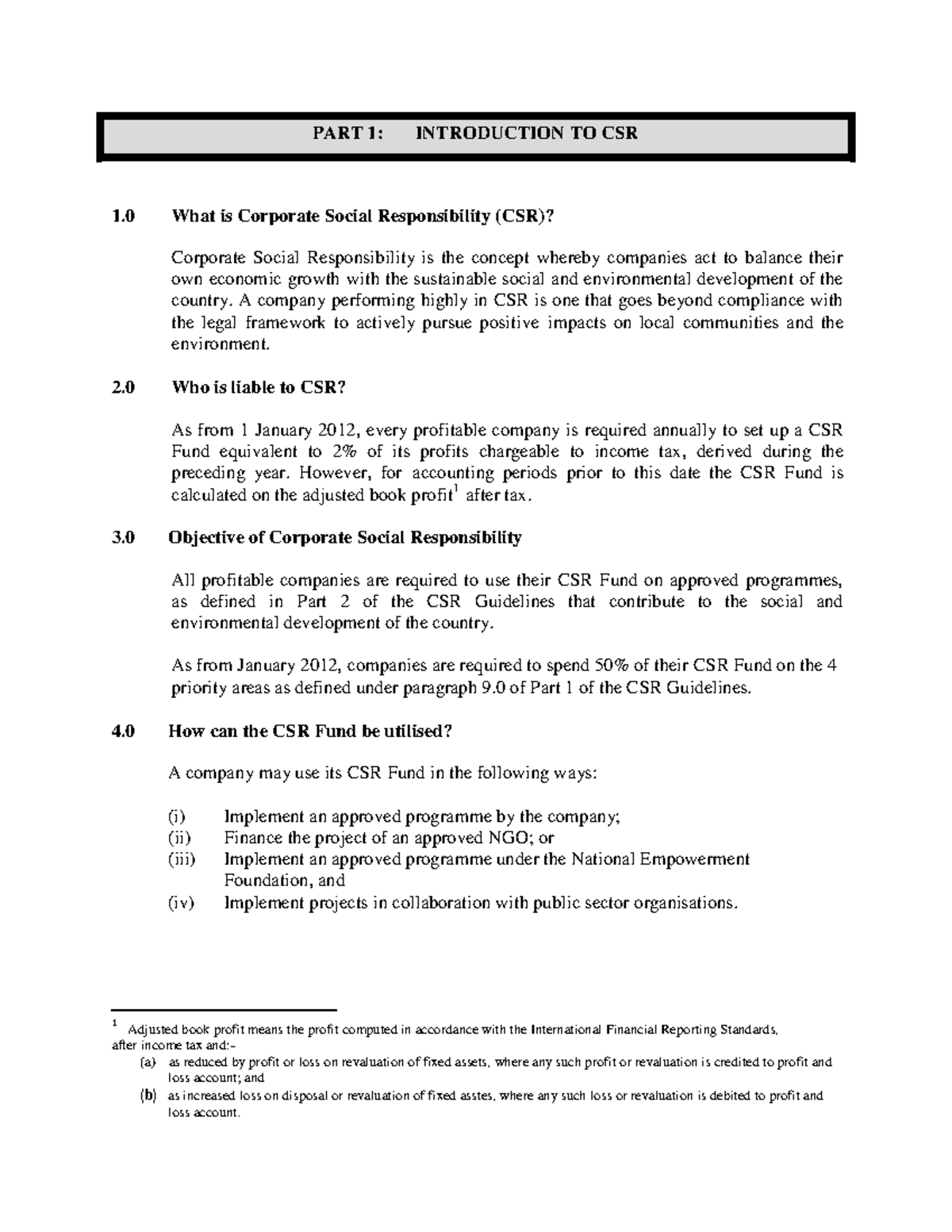 Introduction TO Corporate Social Responsibility - PART 1: INTRODUCTION ...