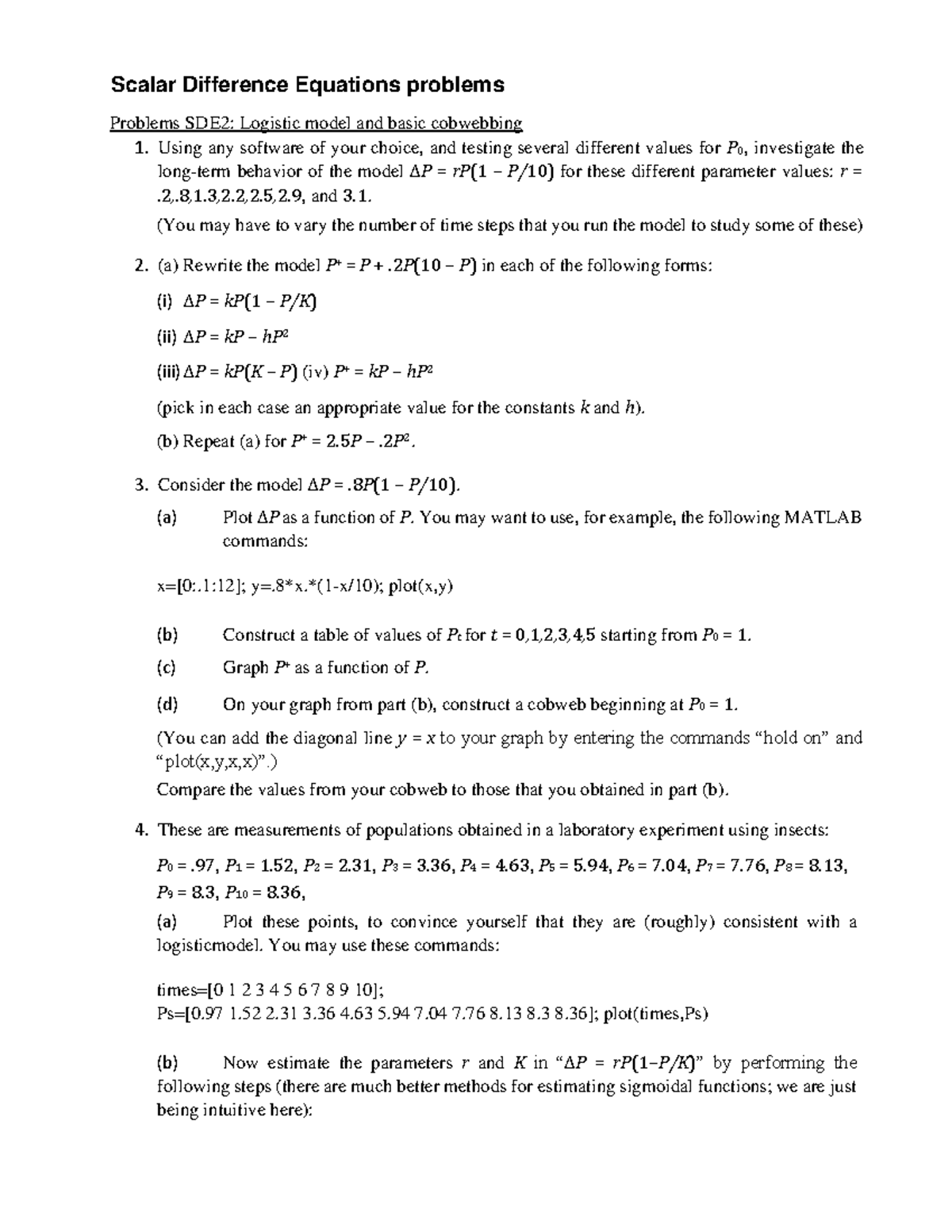 Scalar Difference Equations Problems Scalar Difference Equations scalar-difference-equations-problems-scalar-difference-equations