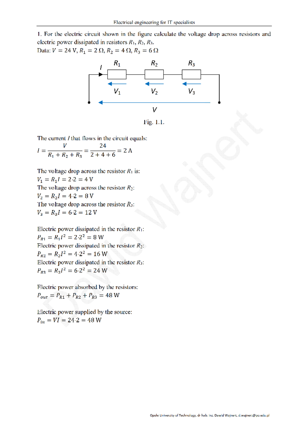 E2 electrotechnika - Technik elektryk - Studocu