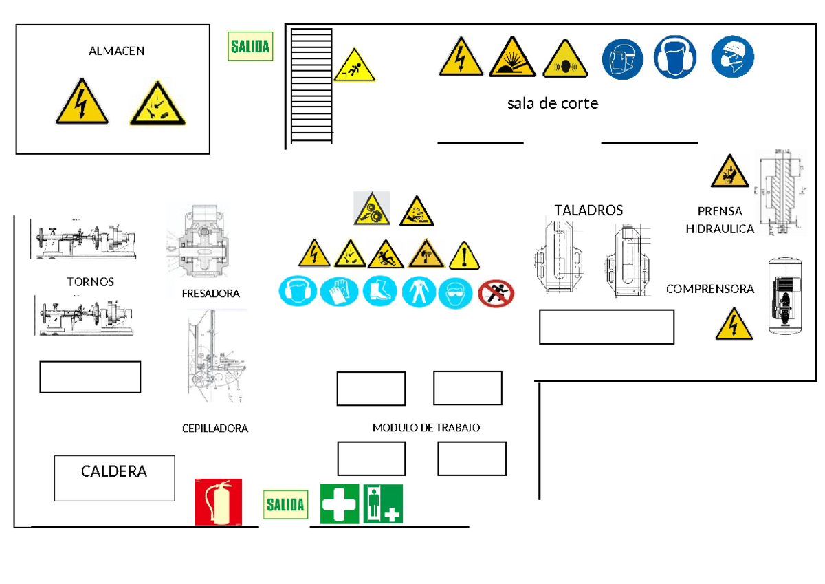 MAPA DE Riesgos - Seguridad E Higiene Industrial - sala de corte ...