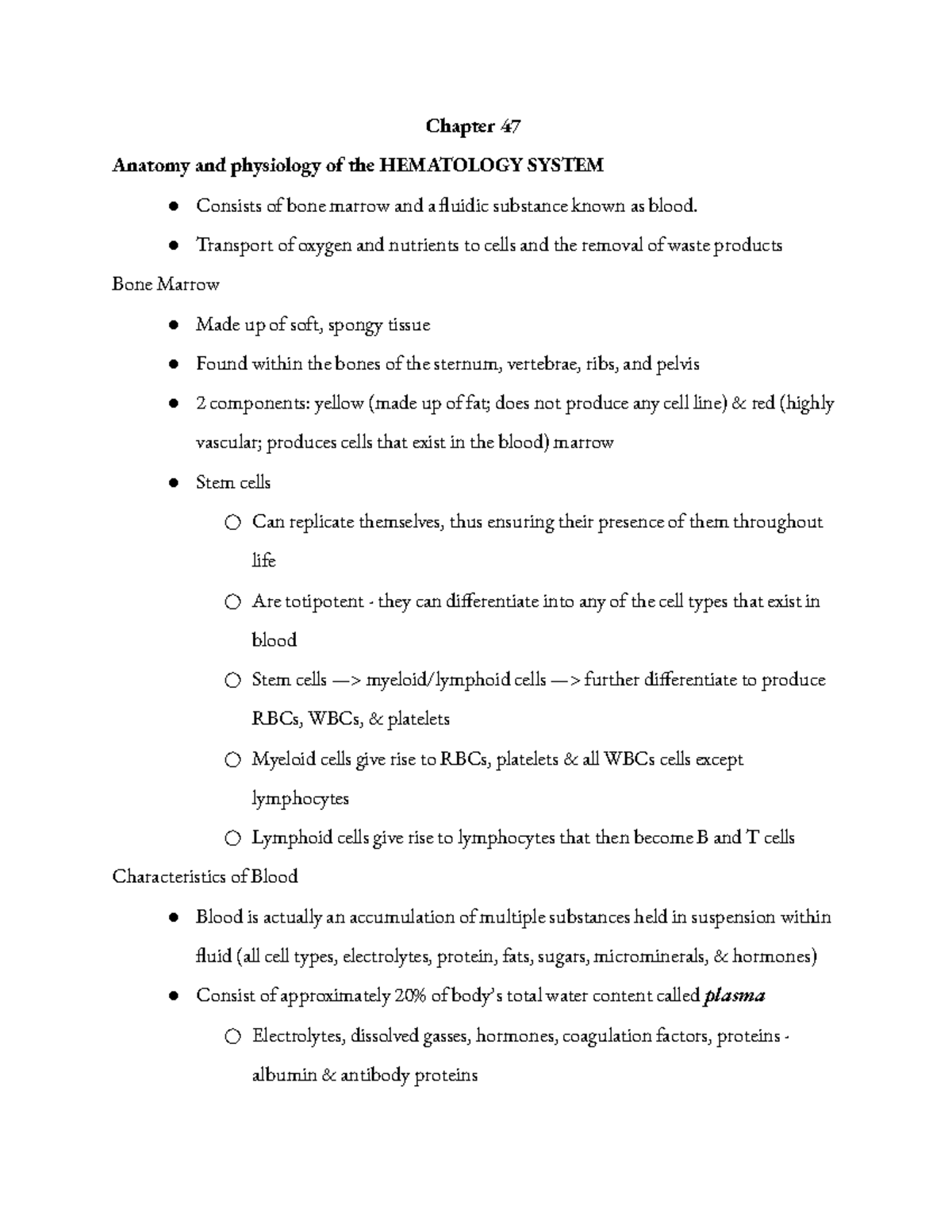 Chapter 47 - Includes anatomy and physiology of lymphatic system and ...