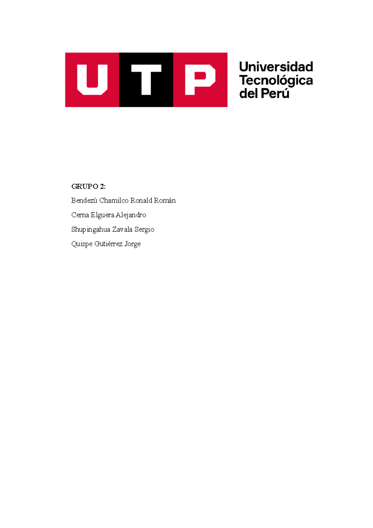 Casos Practicos Semana 15 - GRUPO 2: Bendezú Chamilco Ronald Román ...