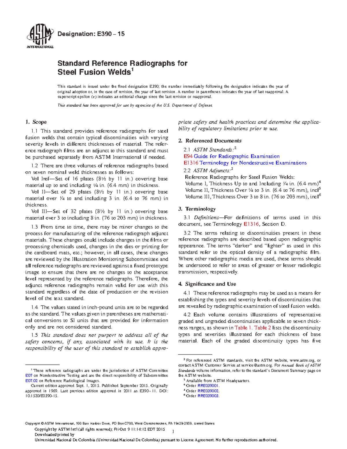 ASTM E390 - Norma ASTM E390 - Designation: E390− 15 Standard Reference ...
