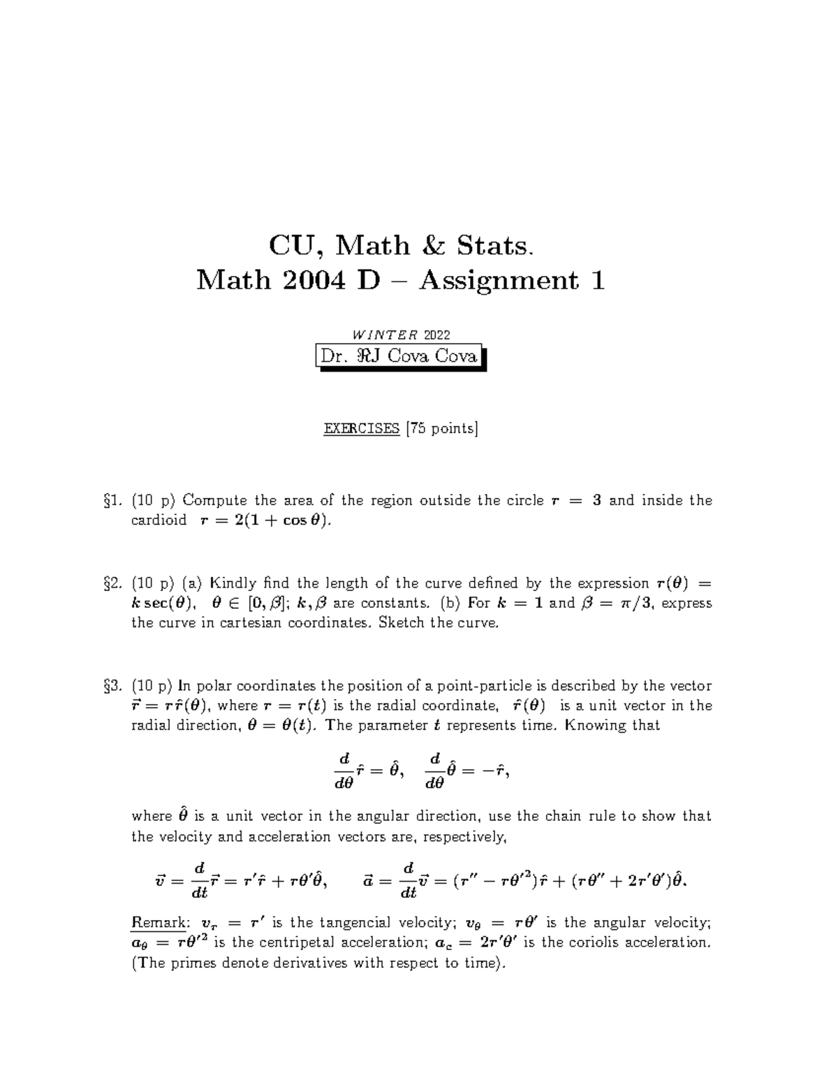 Assignment 1 M2004 _ document - CU, Math & Stats. Math 2004 D ...