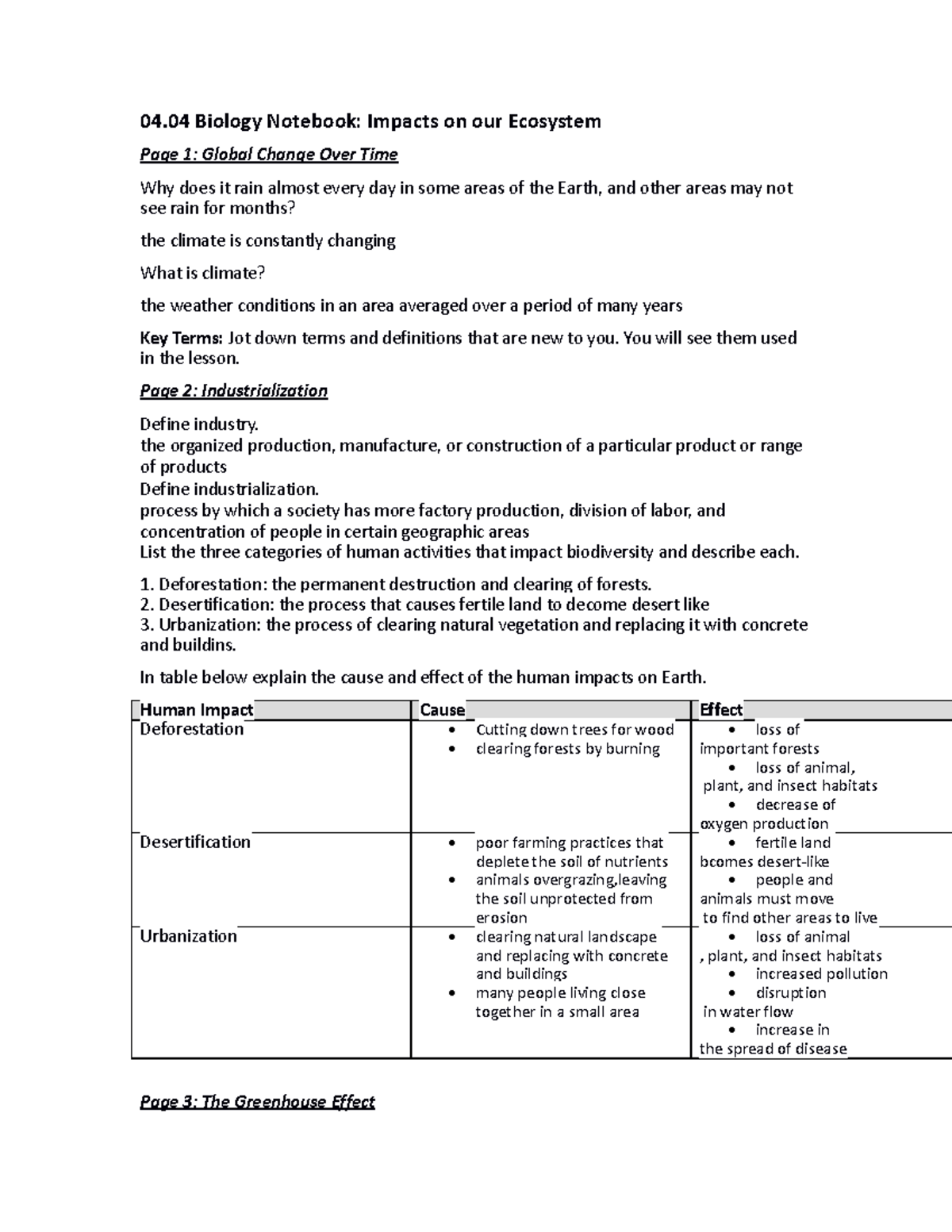 04 04 impacts on our ecosystem - 04 Biology Notebook: Impacts on our ...