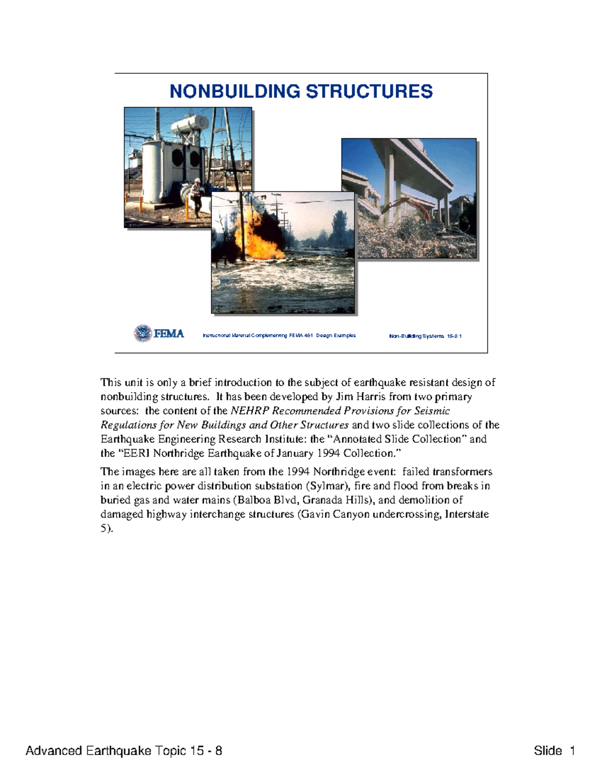 Topic 15-8-Nonbuilding Systems Notes - NONBUILDING STRUCTURES ...