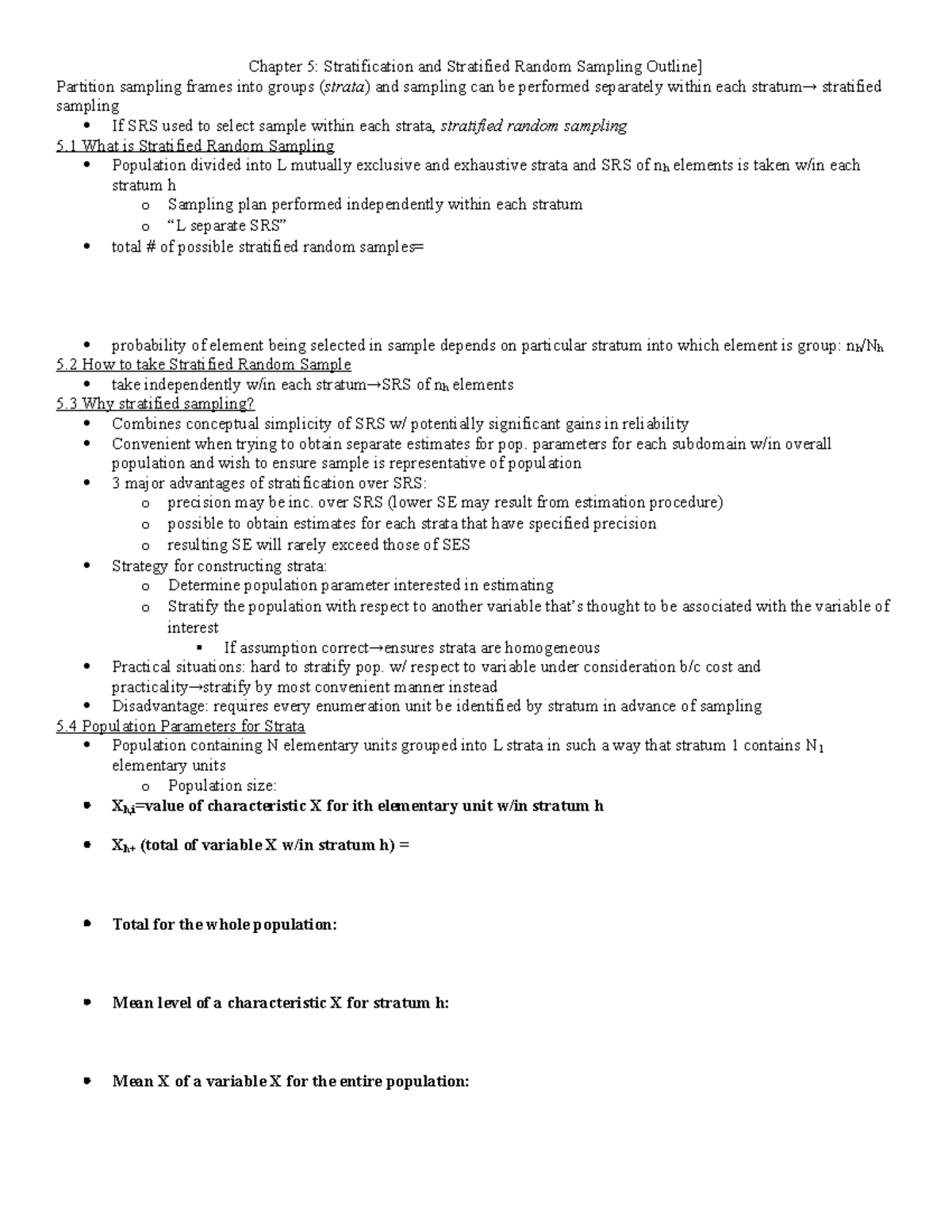 MTH 257 Chapter 5- Stratification and Stratified Random Sampling ...