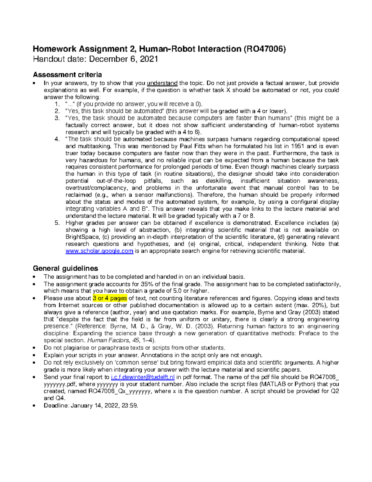 Homework Assignment P2 - Do not just provide a factual answer, but ...