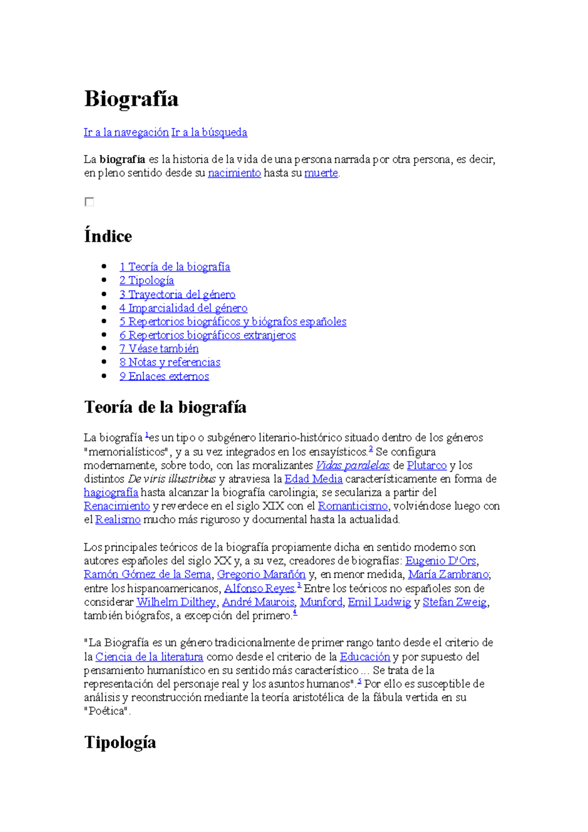 Biografía - biografia - Biografía Ir a la navegación Ir a la búsqueda ...