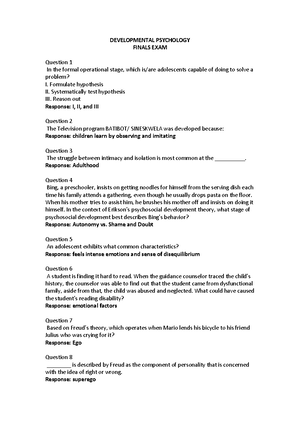 Lifespan Perspective Dev Psych - State five characteristics of human ...