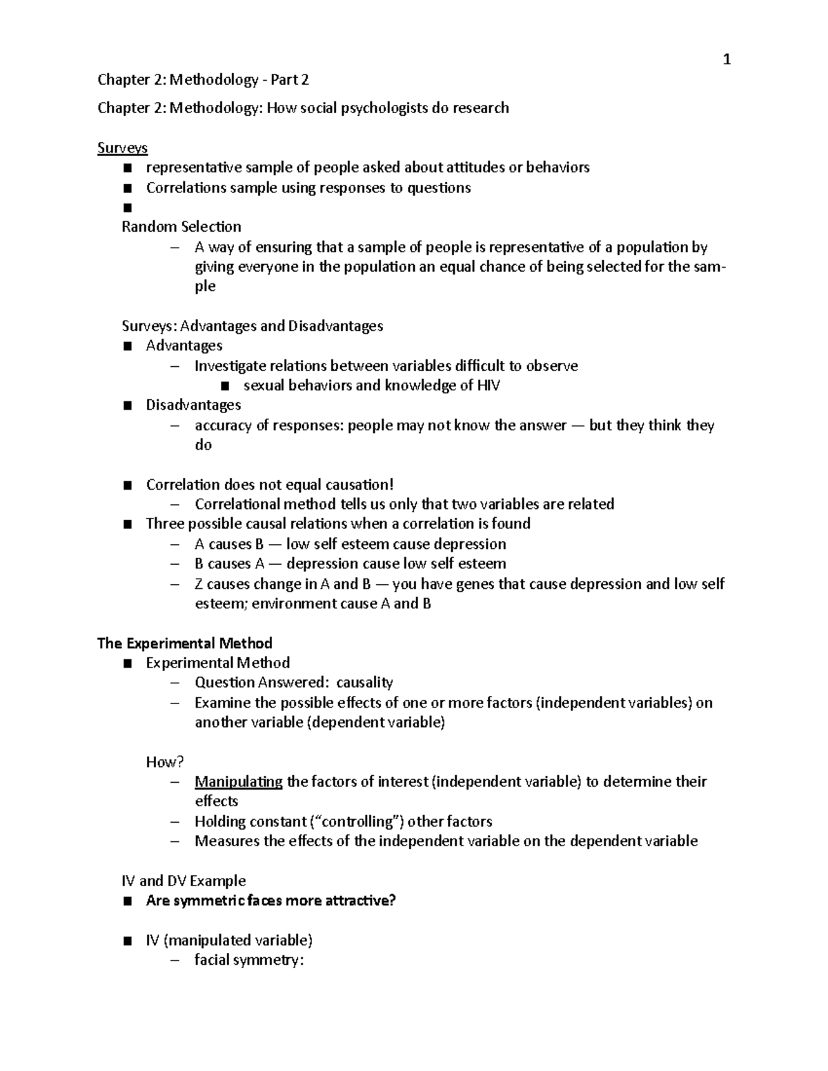 Chapter 2 part 2 - 1 Chapter 2: Methodology - Part 2 Chapter 2 ...