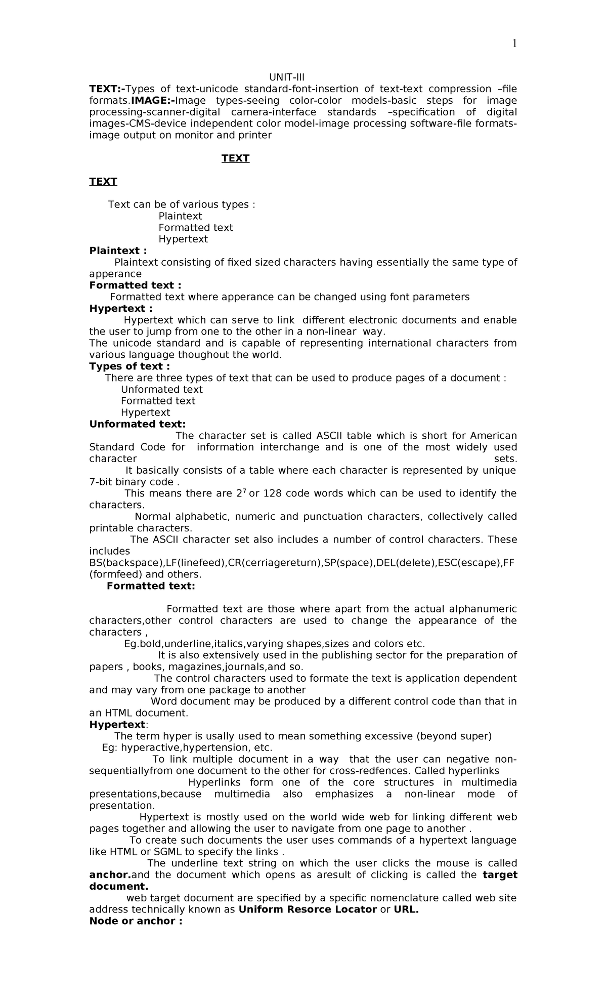 MM FULL Notes - Summary B.Sc. Information Technology - UNIT-III TEXT ...