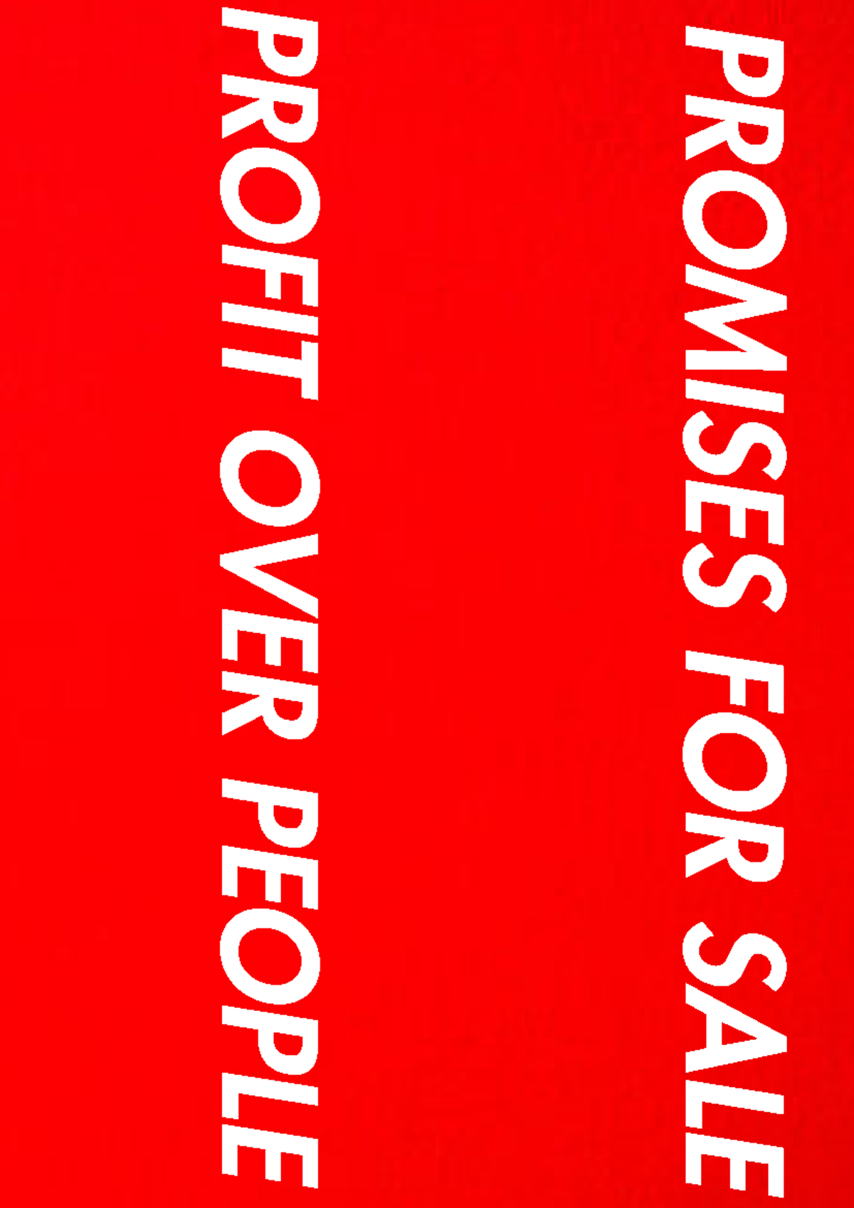 Promises FOR SALE - History - PROMISES FOR SALE PROFIT OVER PEOPLE ...