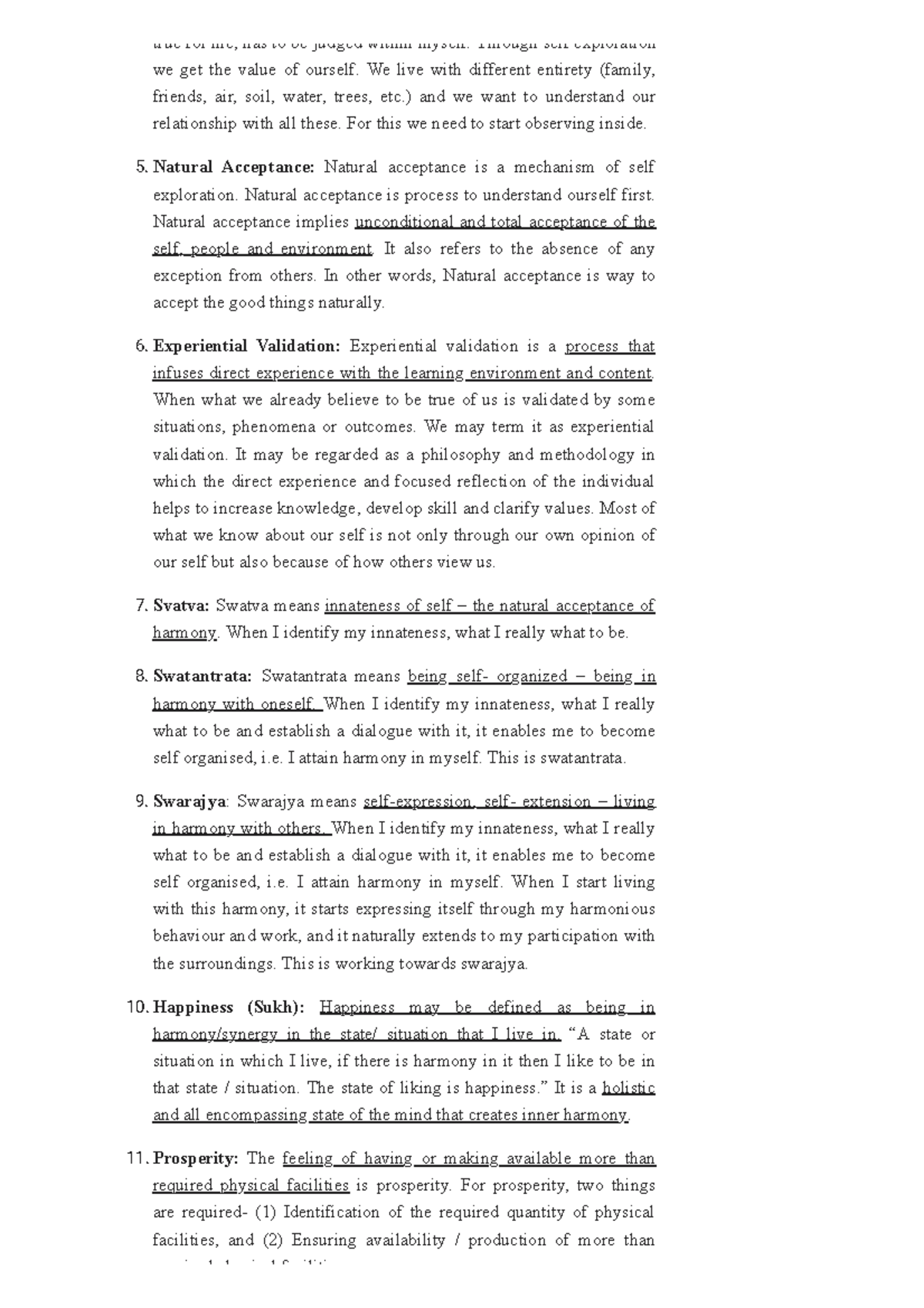 Question Bank Of Universal Human Values and Professional Ethics - true ...