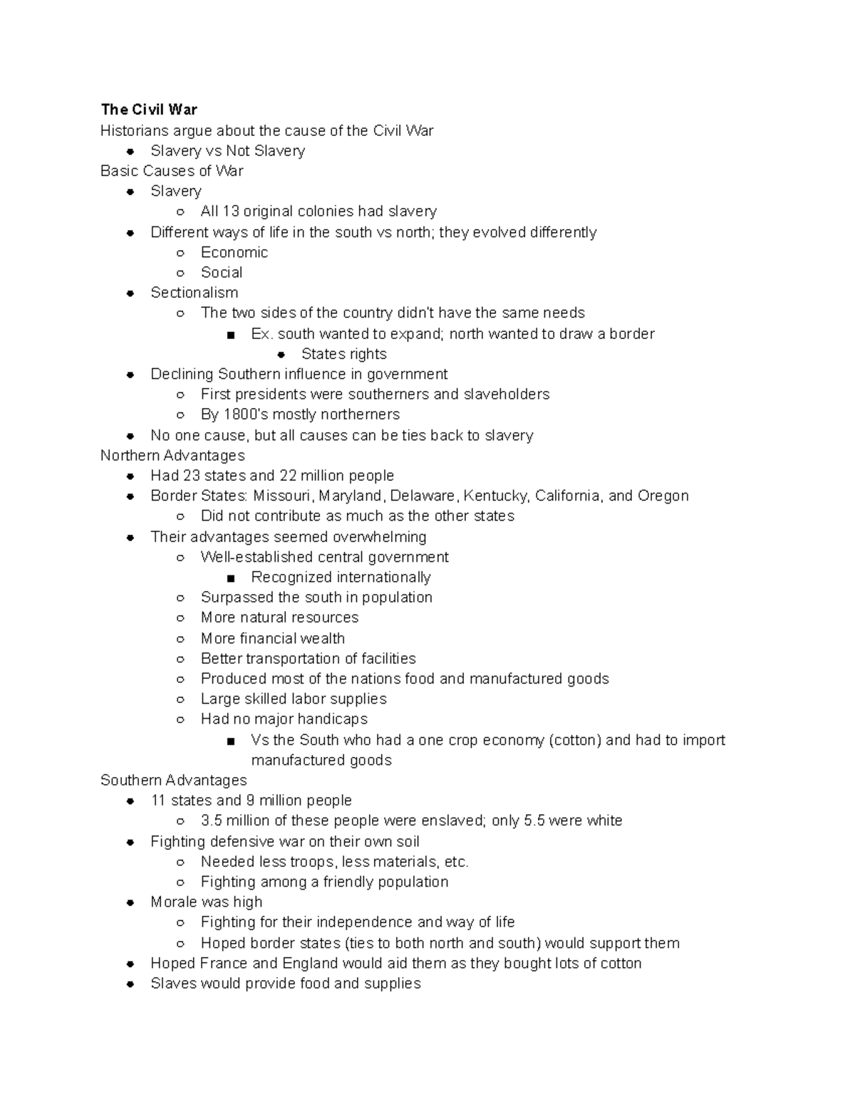 The Civil War - AMH 2020 - The Civil War Historians argue about the ...