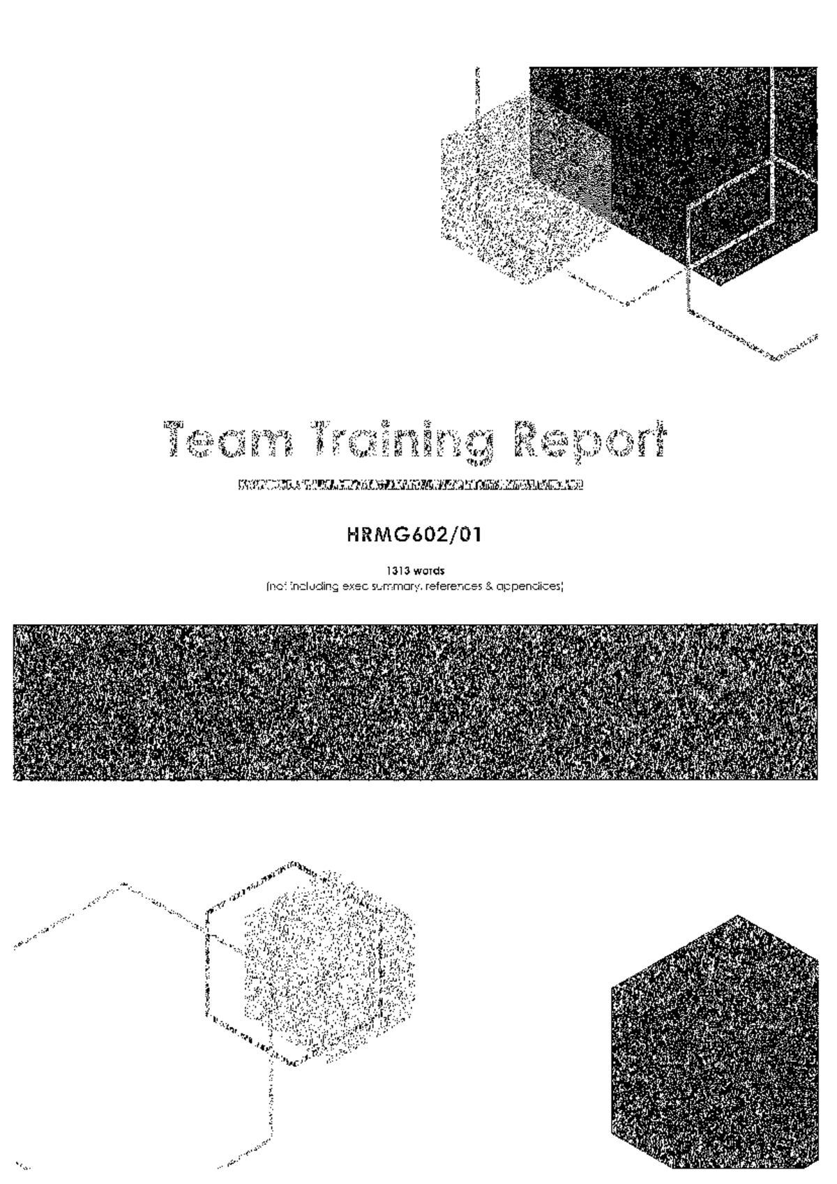 2b Exemplar report - Learning and Development - Studocu